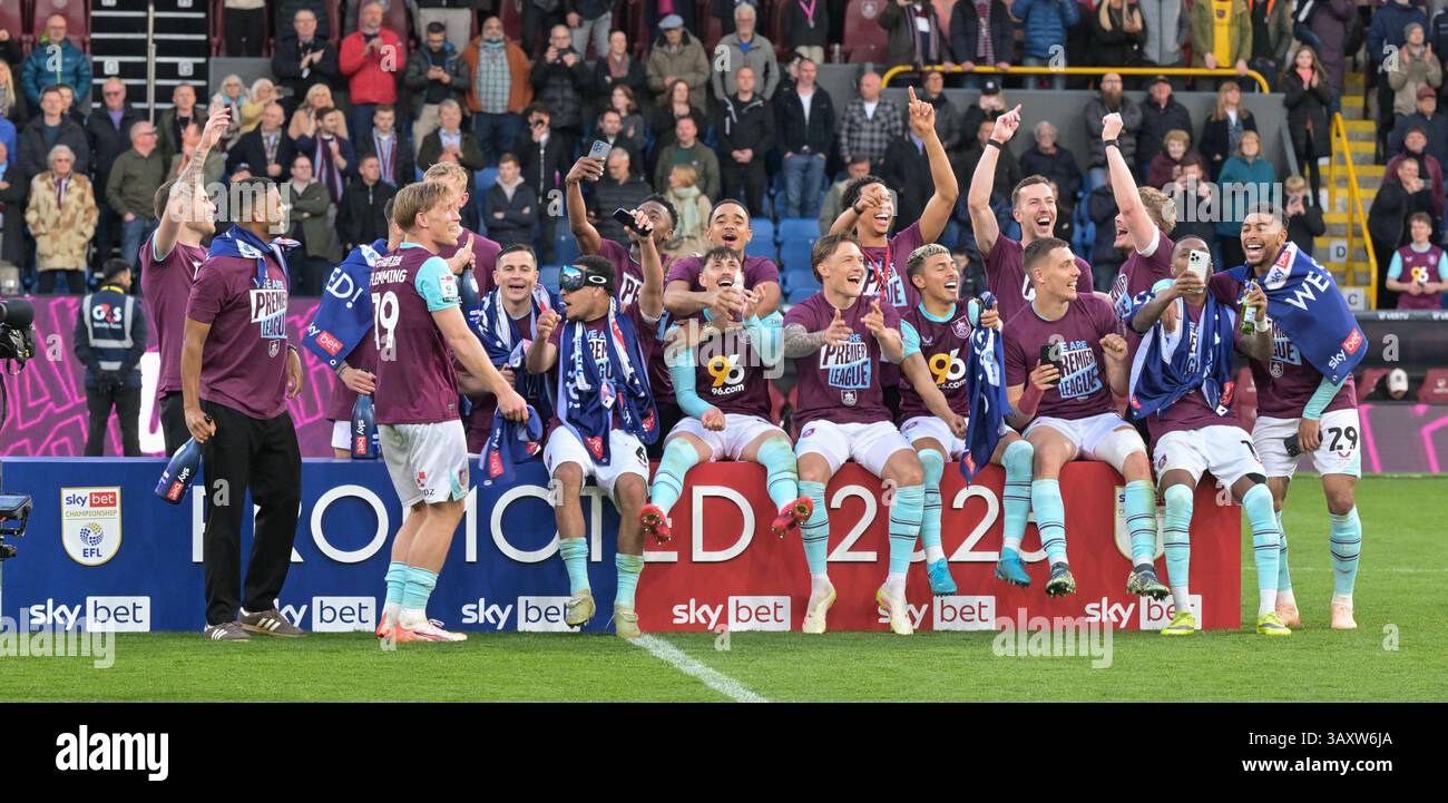 Turf Moor, Burnley, Lancashire, UK. 21st Apr, 2025. EFL Championship ...