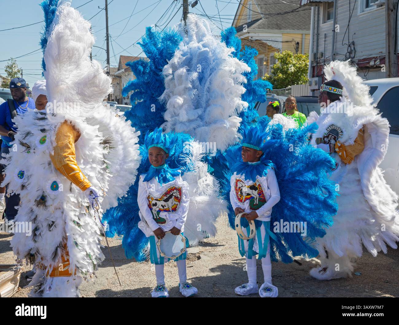 New Orleans, Louisiana - The Mardi Gras Indians' Super Sunday parade ...