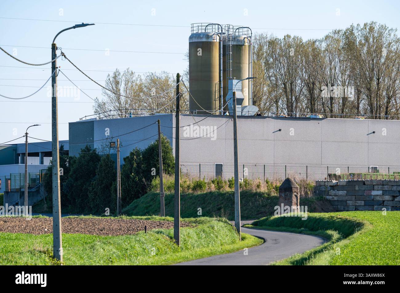 Clarebout, frozen potato products industry zone in Mouscron, Hainaut ...