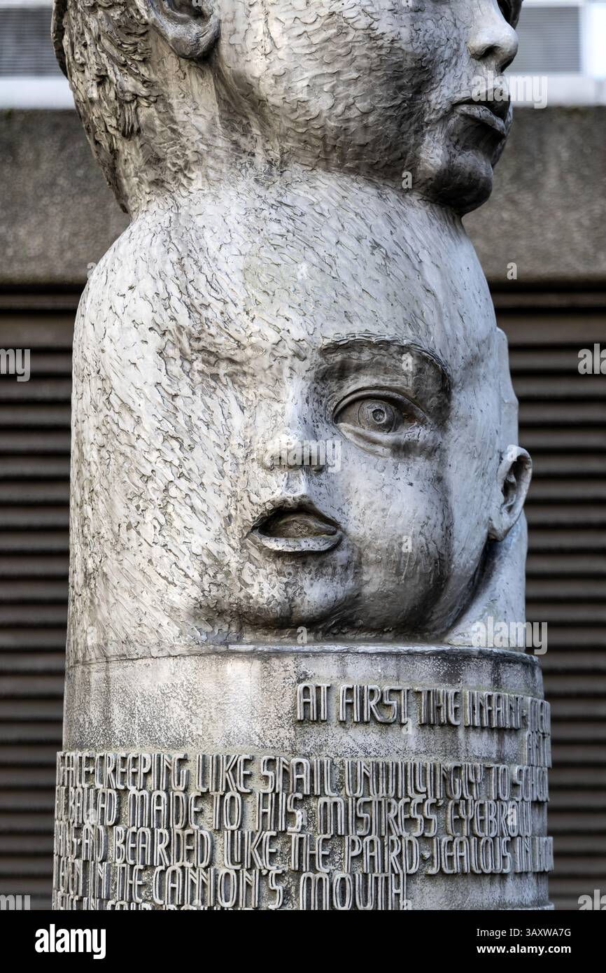 'The Seven Ages of Man' sculpture by Richard Kindersley representing ...