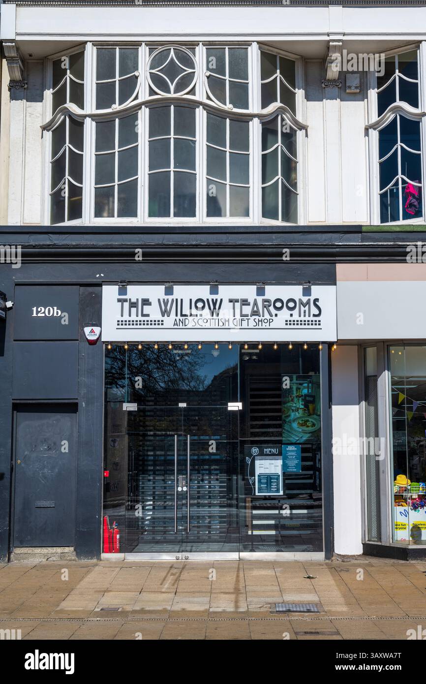 The Willow Tea Rooms on Princes Street in Edinburgh, Scotland, United ...