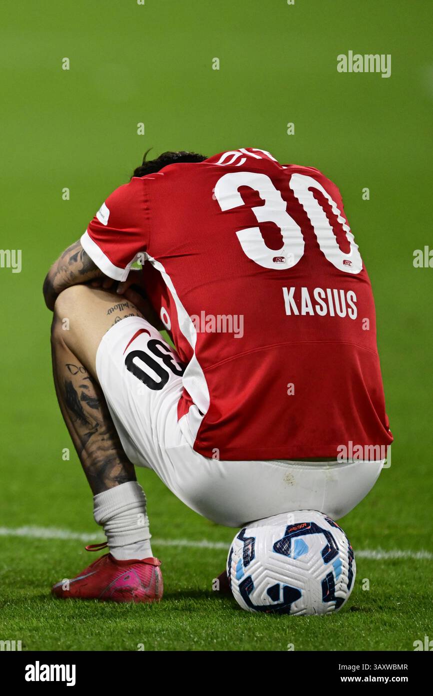 ROTTERDAM - Denso Kasius of AZ after the lost KNVB cup final against Go ...