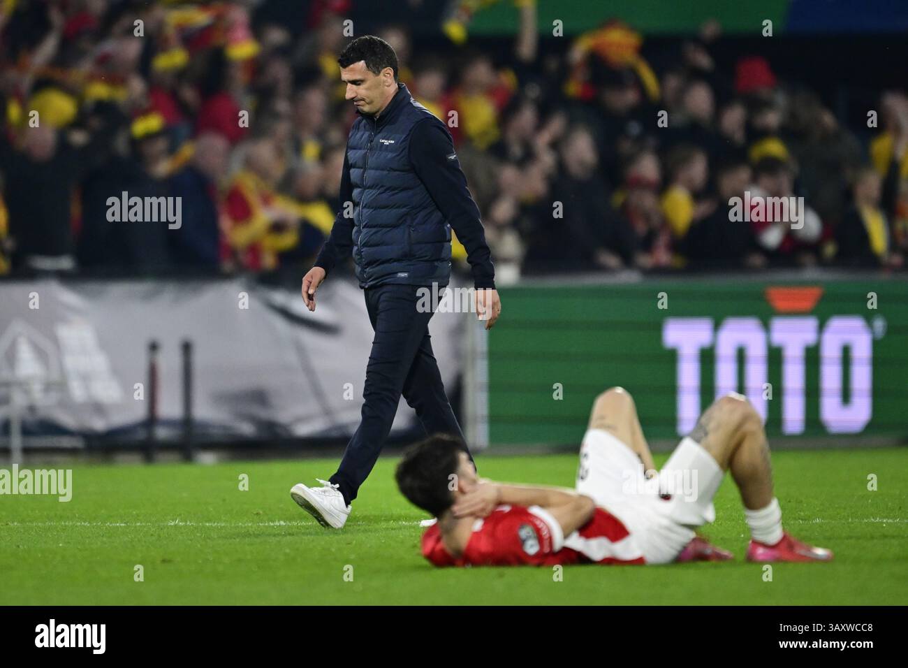 ROTTERDAM - AZ coach Maarten Martens after the lost KNVB Cup final ...