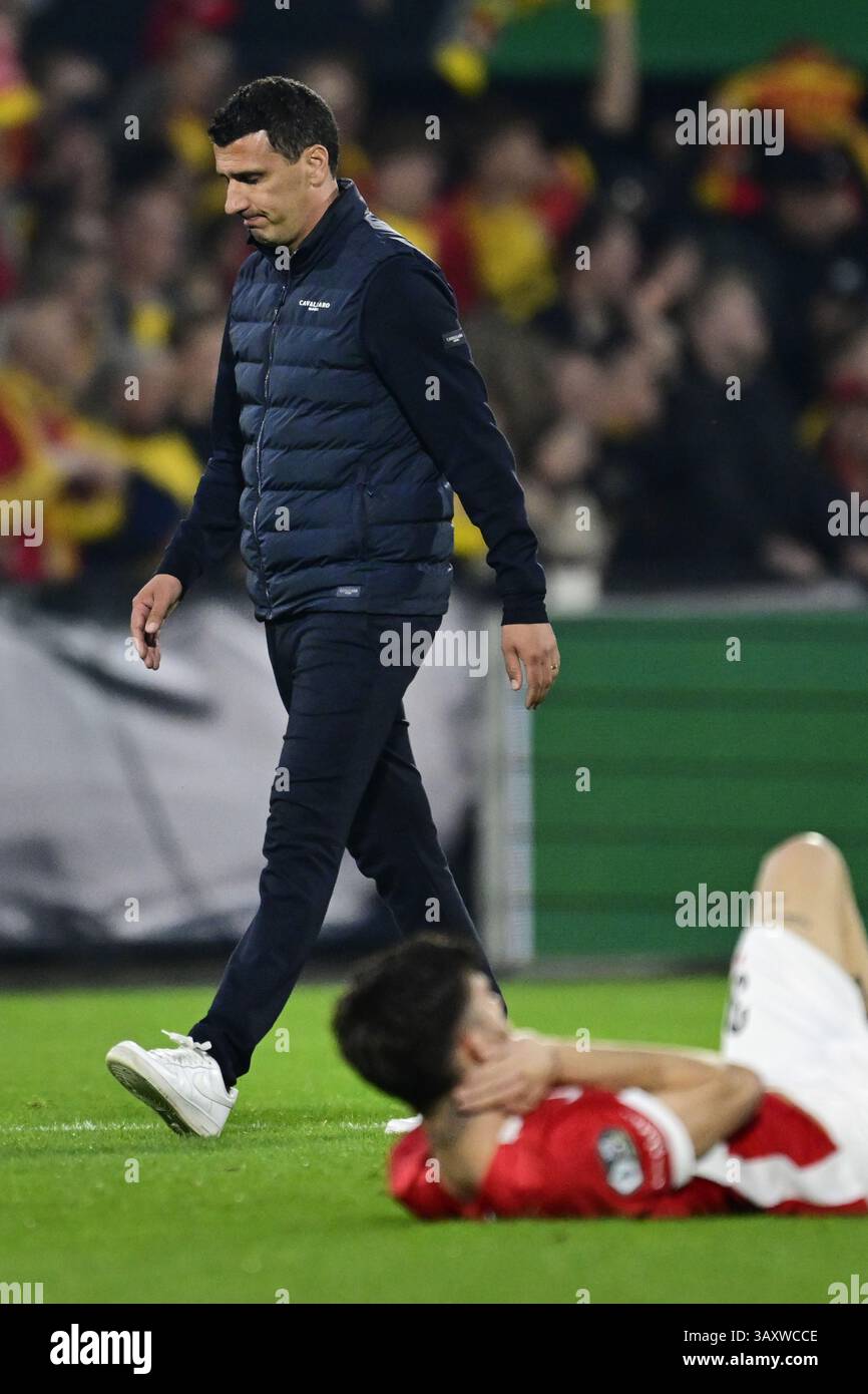 ROTTERDAM - AZ coach Maarten Martens after the lost KNVB Cup final ...