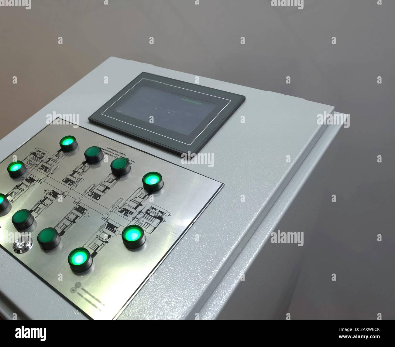 Control panel for asynchronous motors. the control panel Stock Photo ...