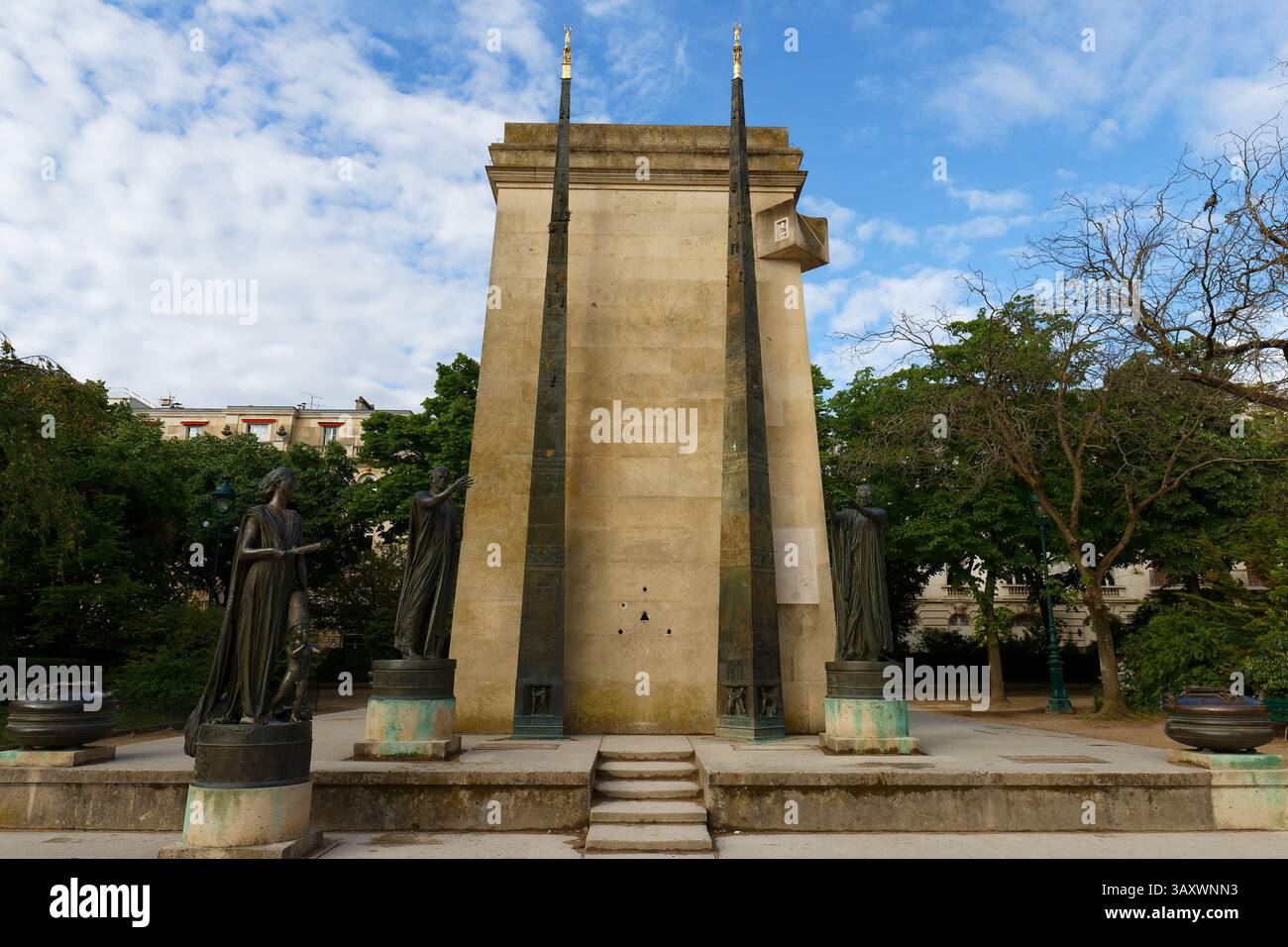 Paris, france-April 20, 2025 : The Monument to the French Declaration ...