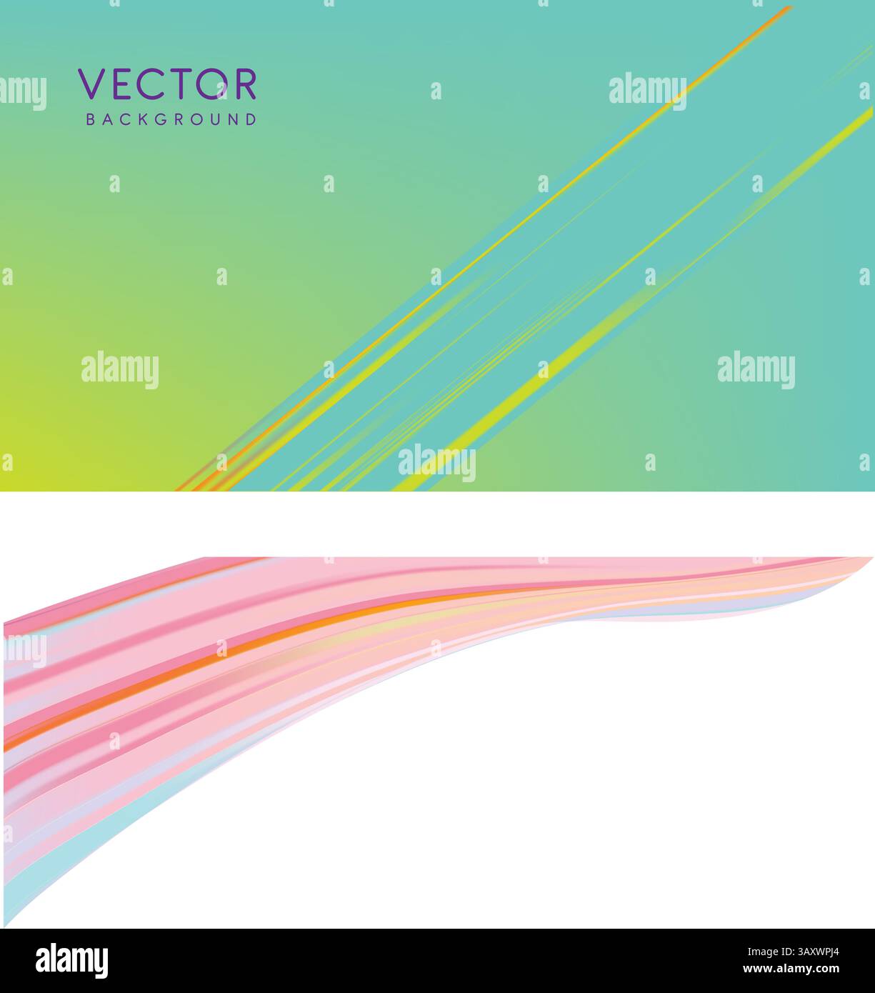 A Vibrant Vector Background Featuring Dynamic and Colorful Stripes in a ...