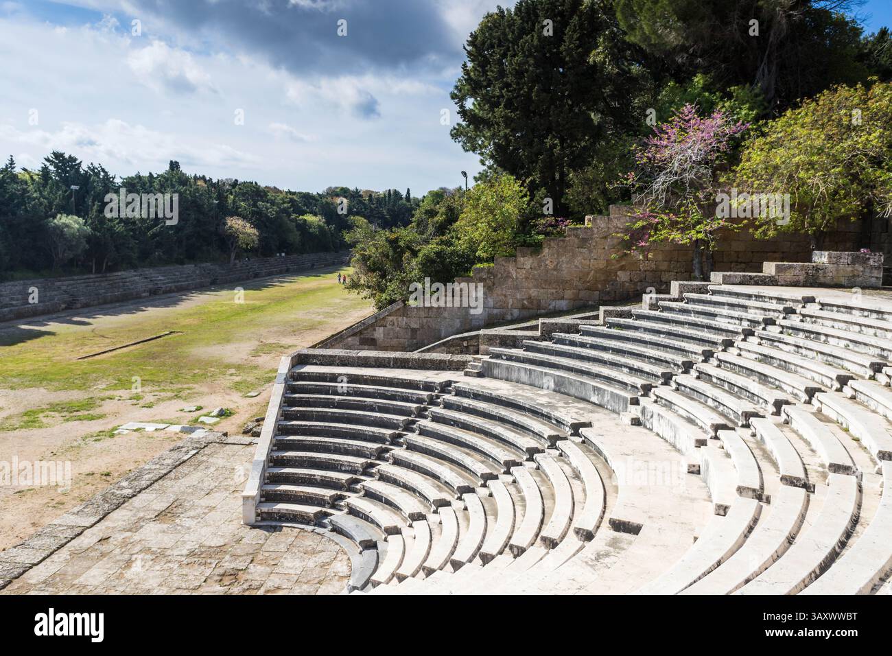 The Odeon pictured on 6 April 2025 just outside the old town of Rhodes ...