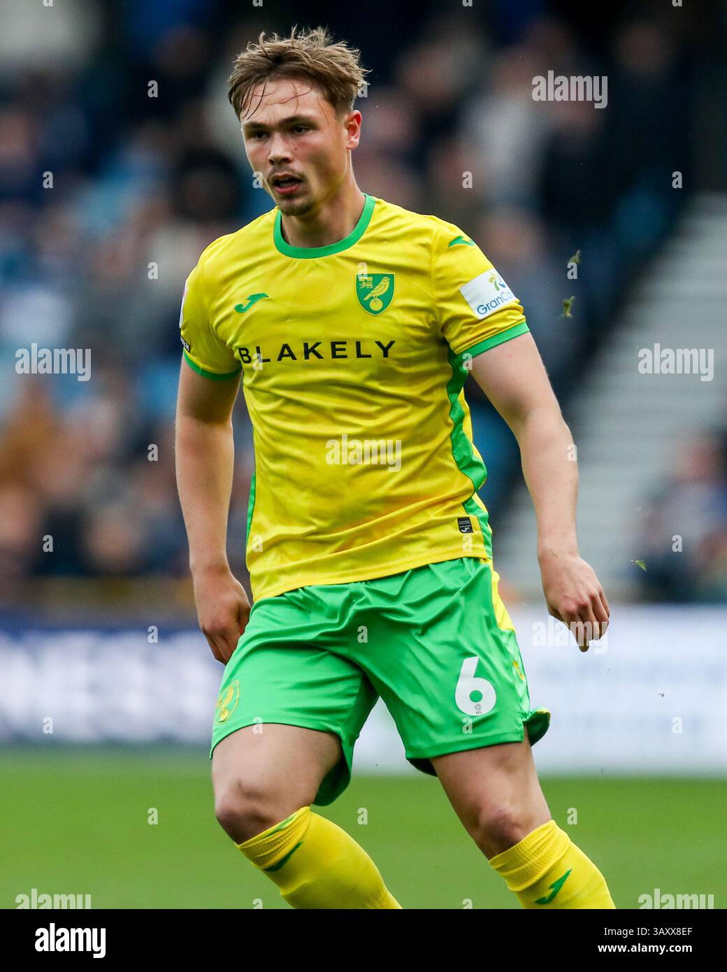 London, UK. 21st Apr, 2025. Callum Doyle of Norwich City in action ...