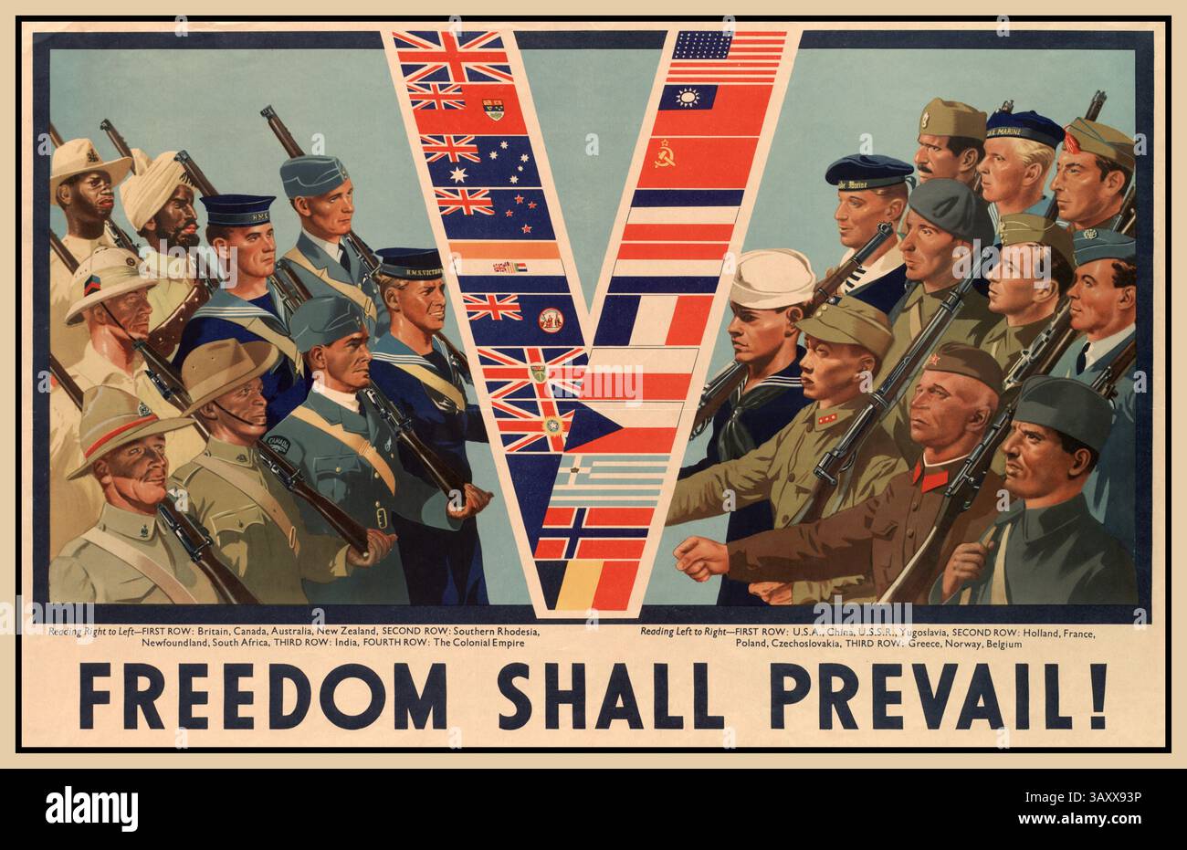 Ww2 propaganda poster for australia and the war hi-res stock ...