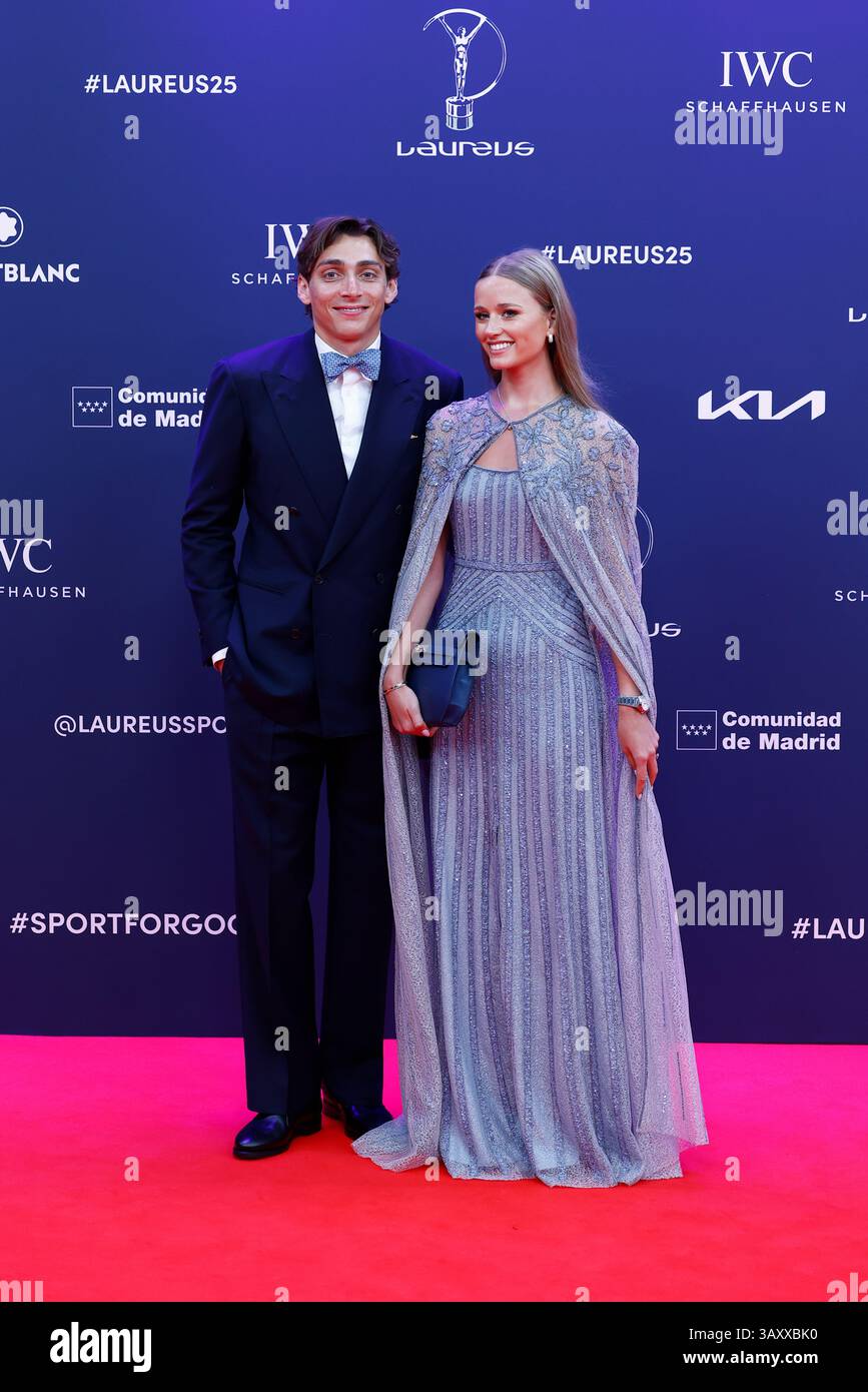 Mondo Duplantis and Desire Inglander during the Laureus World Sports ...