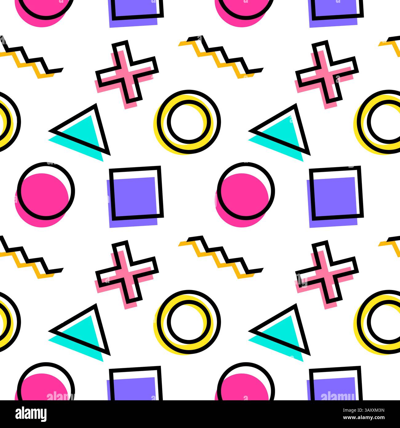 Squares and circles abstract wallpaper Stock Vector Images - Alamy