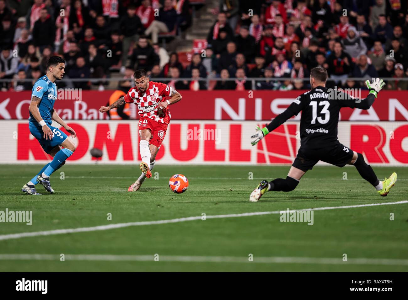 Cristian Portu of Girona FC in action during the Spanish league, La ...