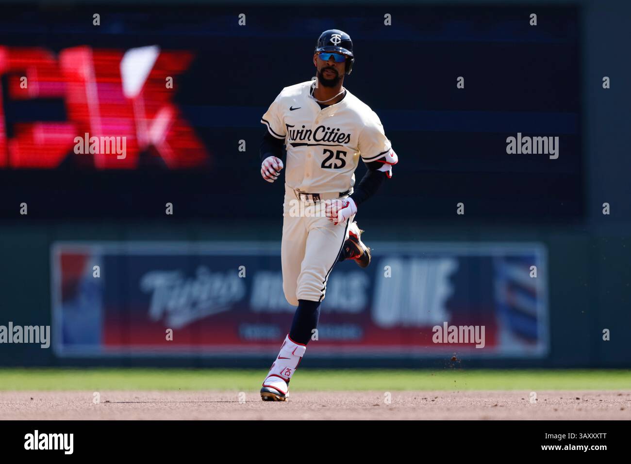 MINNEAPOLIS, MN - APRIL 13: Minnesota Twins center fielder Byron Buxton ...