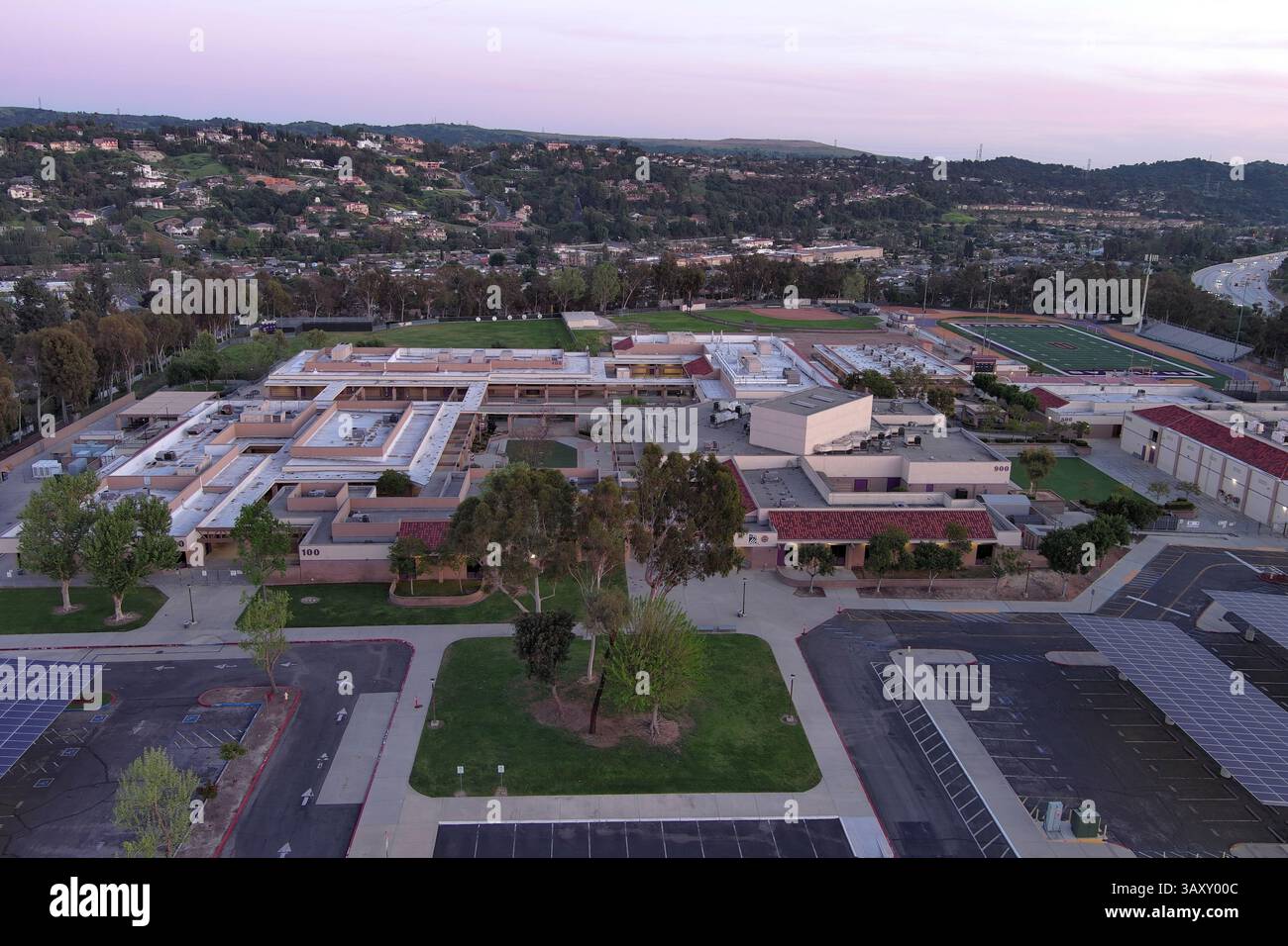A general overall aerial view of Diamond Bar High School, Sunday, April ...