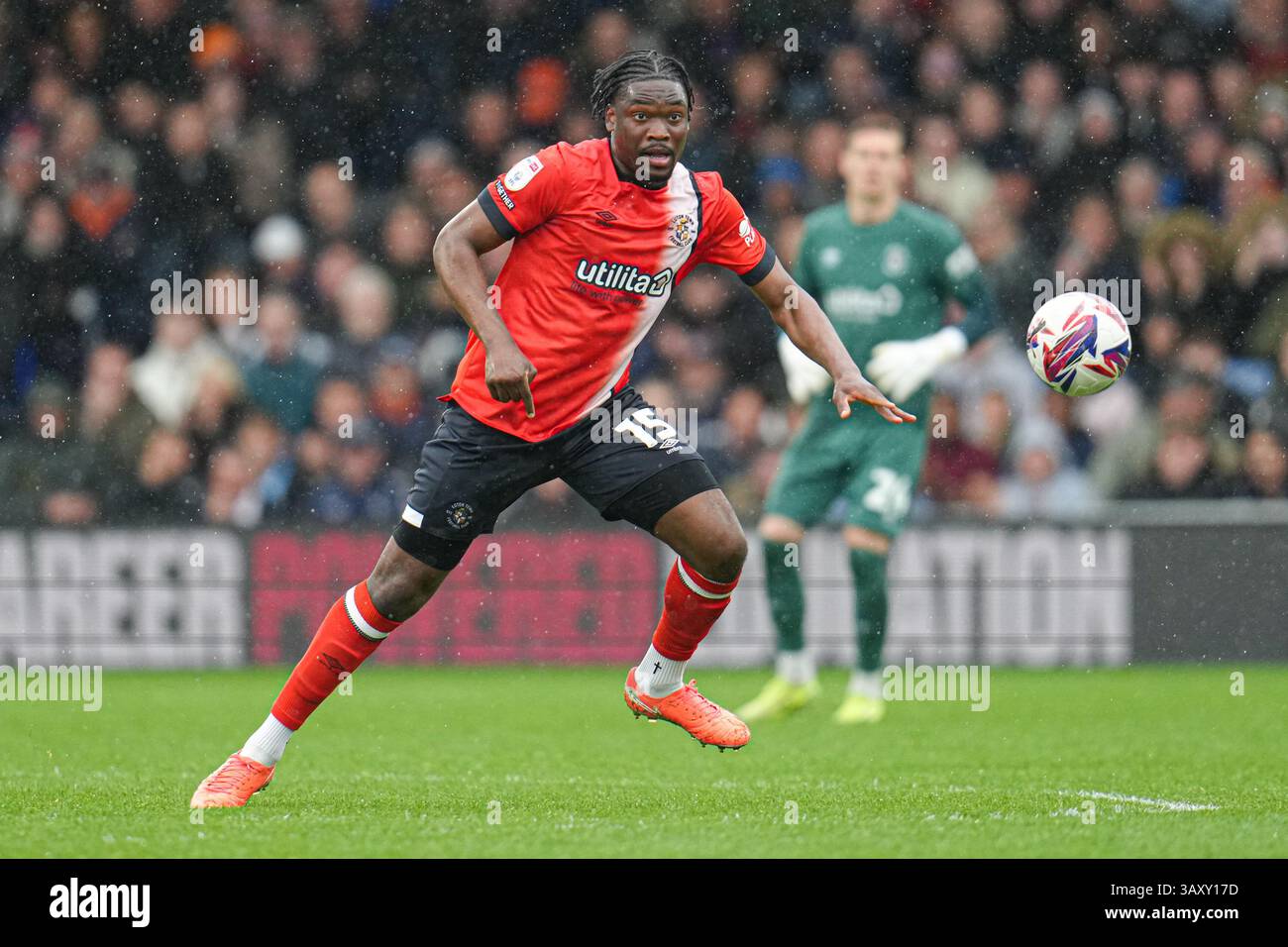 Teden Mengi of Luton Town during the Sky Bet Championship match Luton ...