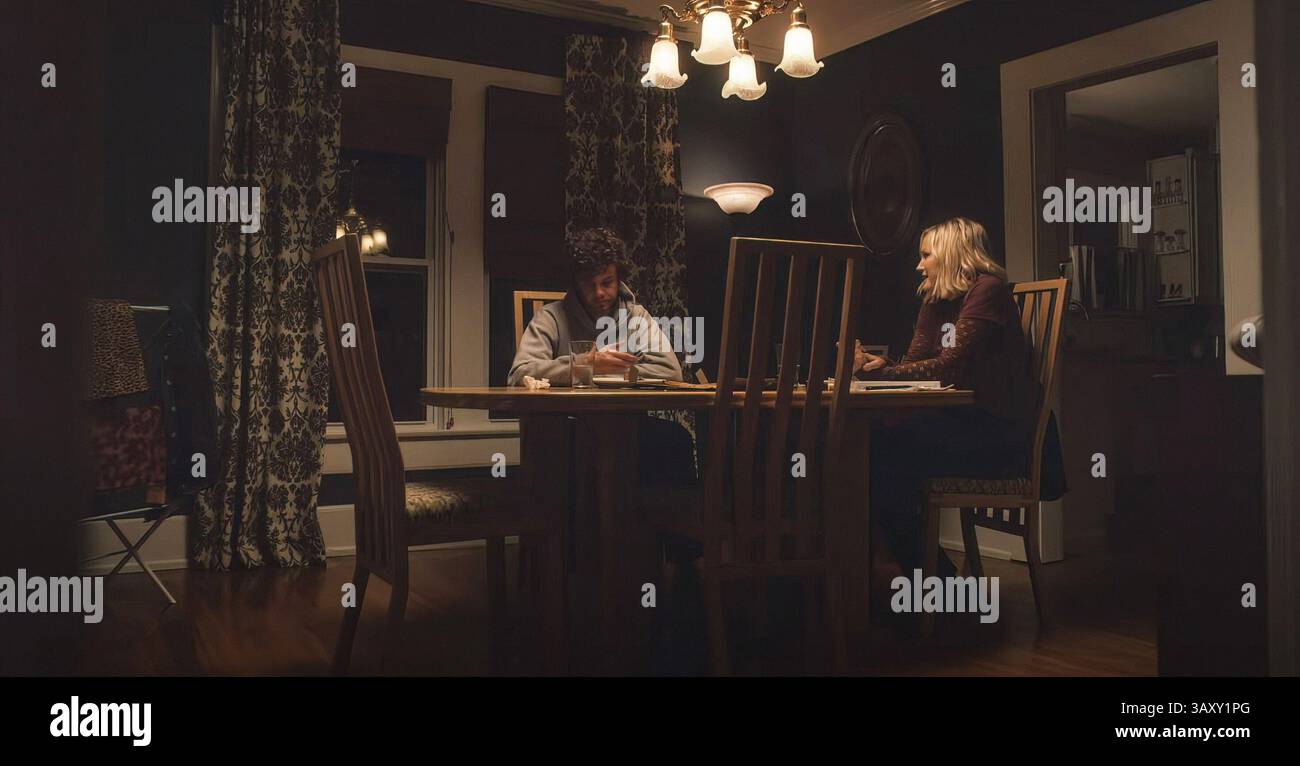 NEIGHBORHOOD WATCH, from left: Jack Quaid, Malin Akerman, 2025. © RLJE ...