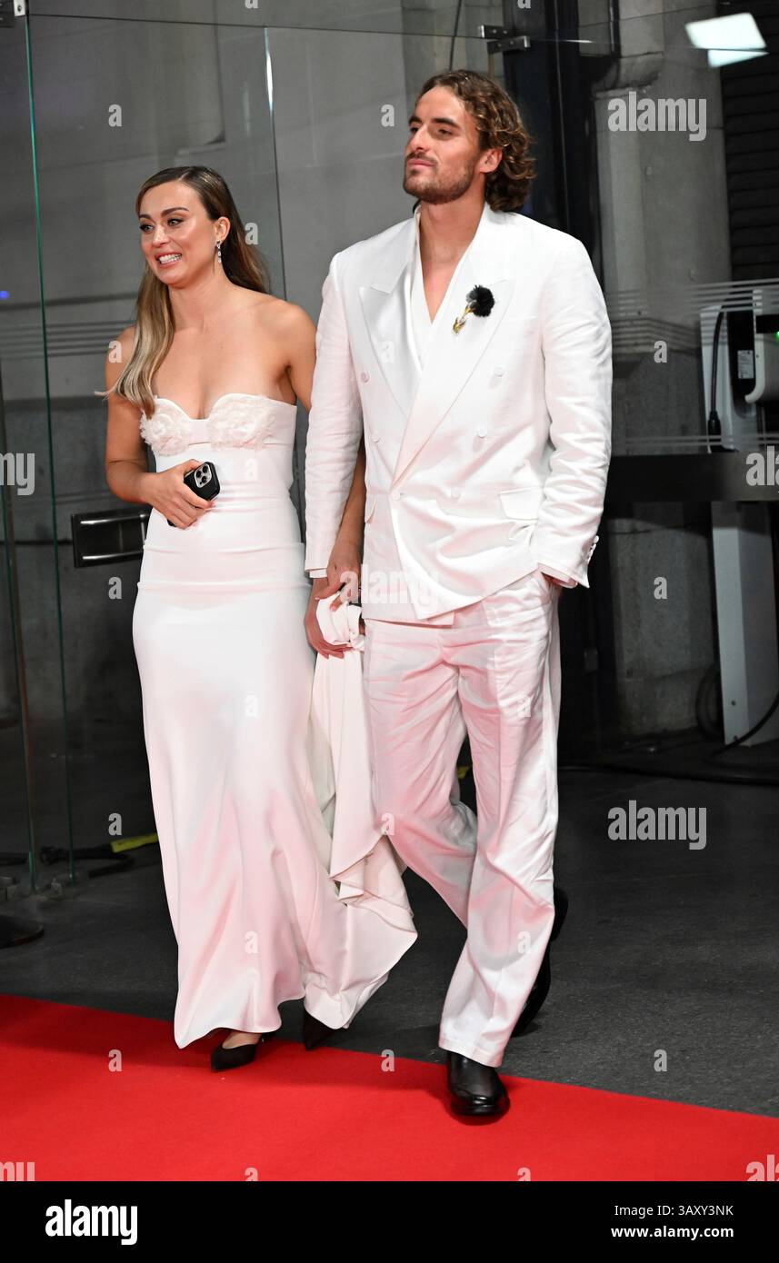 Paula Badosa and Stefanos Tsitsipas during the Laureus 2025 Awards ...