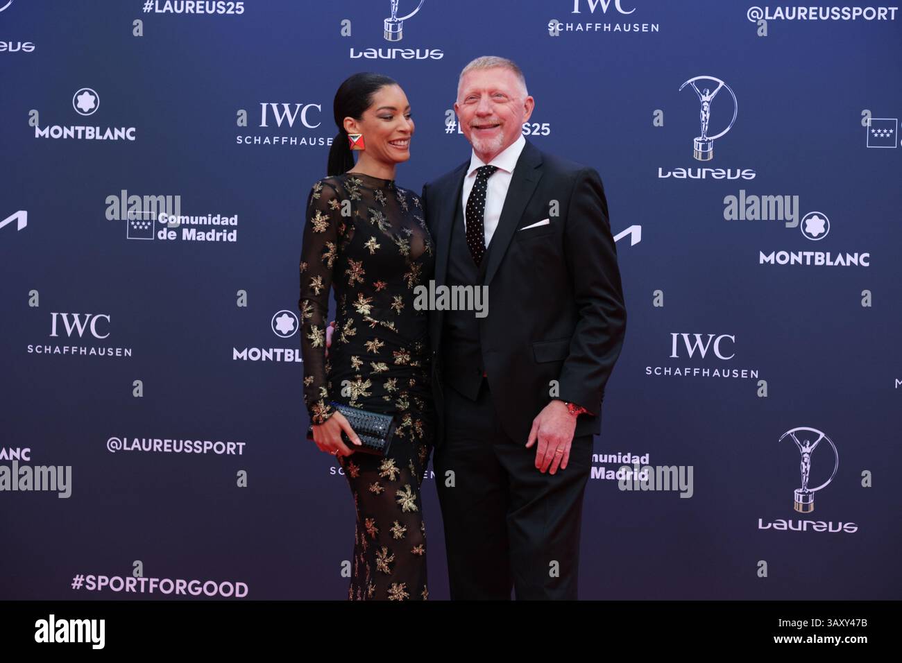 Madrid, Spain. 21st Apr, 2025. Boris Becker poses at the Laureus World ...