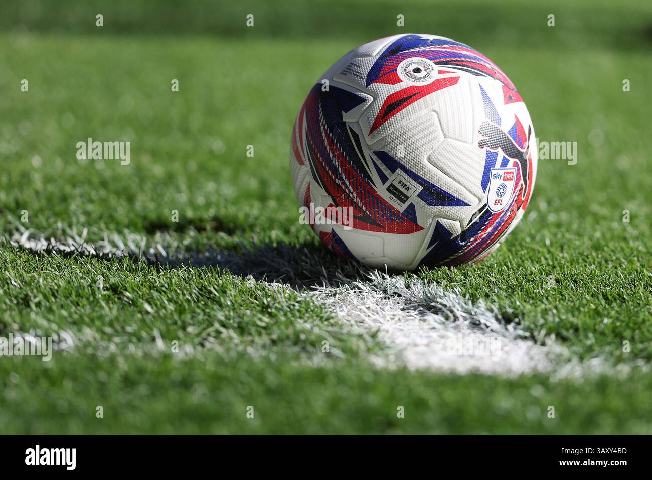 Cardiff, UK. 21st Apr, 2025. EFL match ball. EFL Skybet championship ...