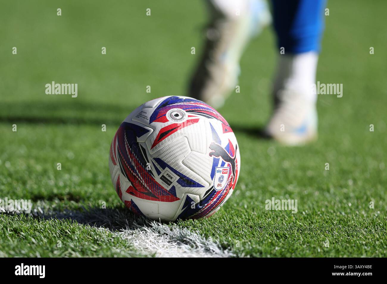 Cardiff, UK. 21st Apr, 2025. EFL match ball. EFL Skybet championship ...