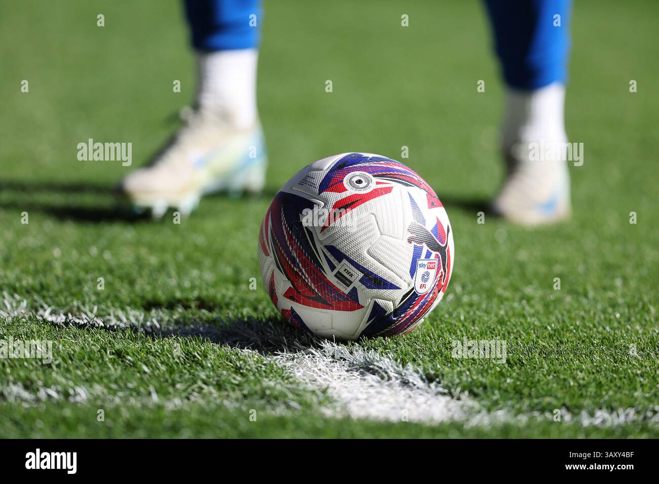Cardiff, UK. 21st Apr, 2025. EFL match ball. EFL Skybet championship ...