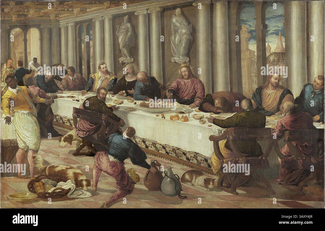 Title: The Last Supper Artist: Anonymous Venetian Artist Date: ca. 1570 Technique: Oil on canvas ...