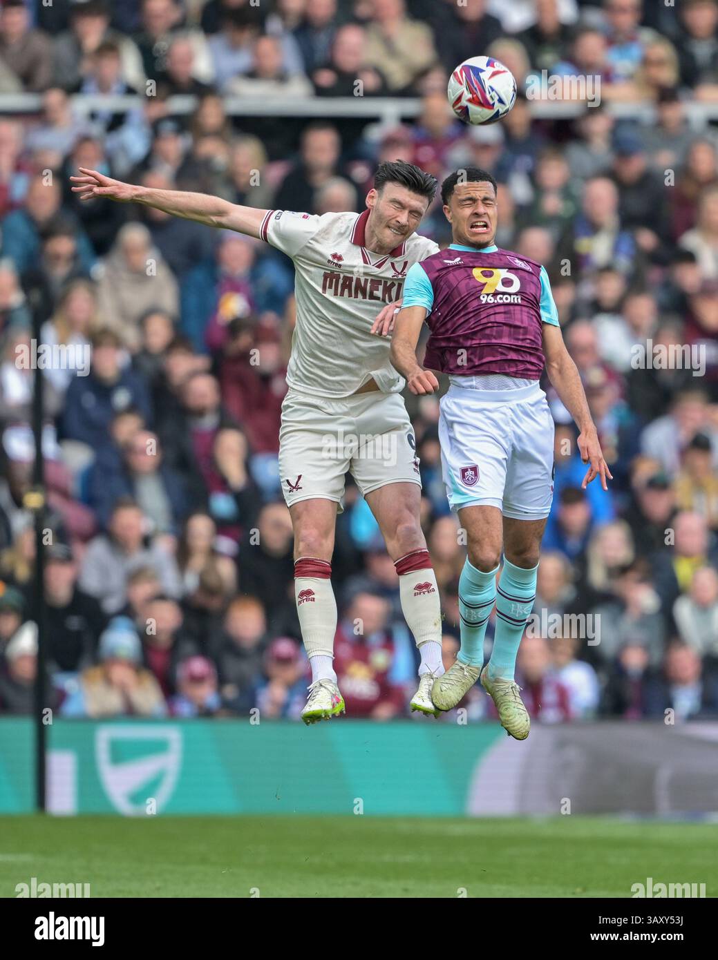 Turf Moor, Burnley, Lancashire, UK. 21st Apr, 2025. EFL Championship ...