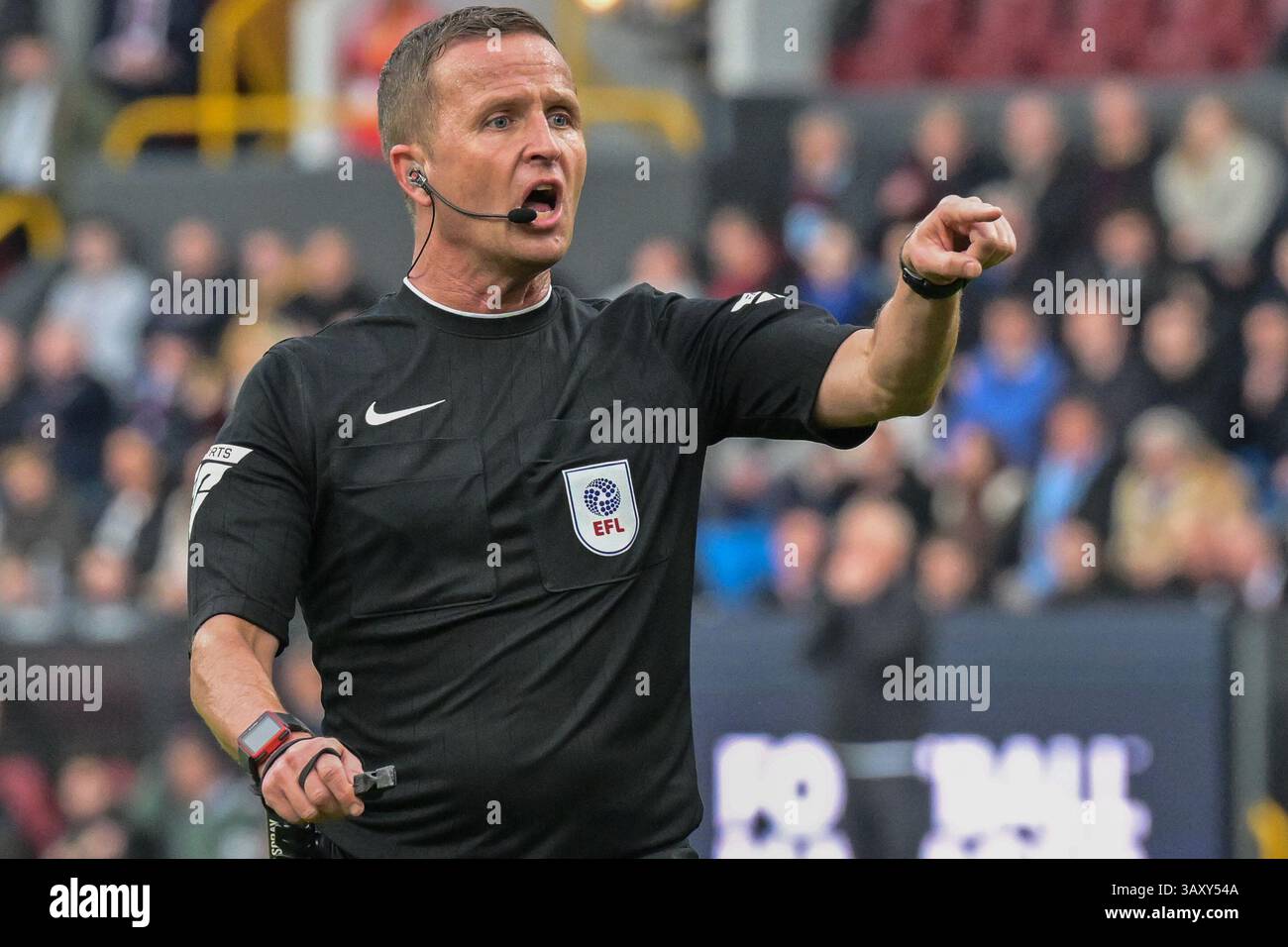 Turf Moor, Burnley, Lancashire, UK. 21st Apr, 2025. EFL Championship ...