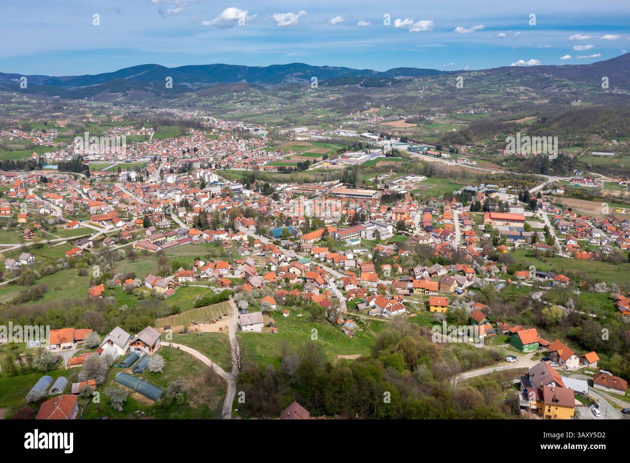 Aerial view buildings streets in hi-res stock photography and images ...