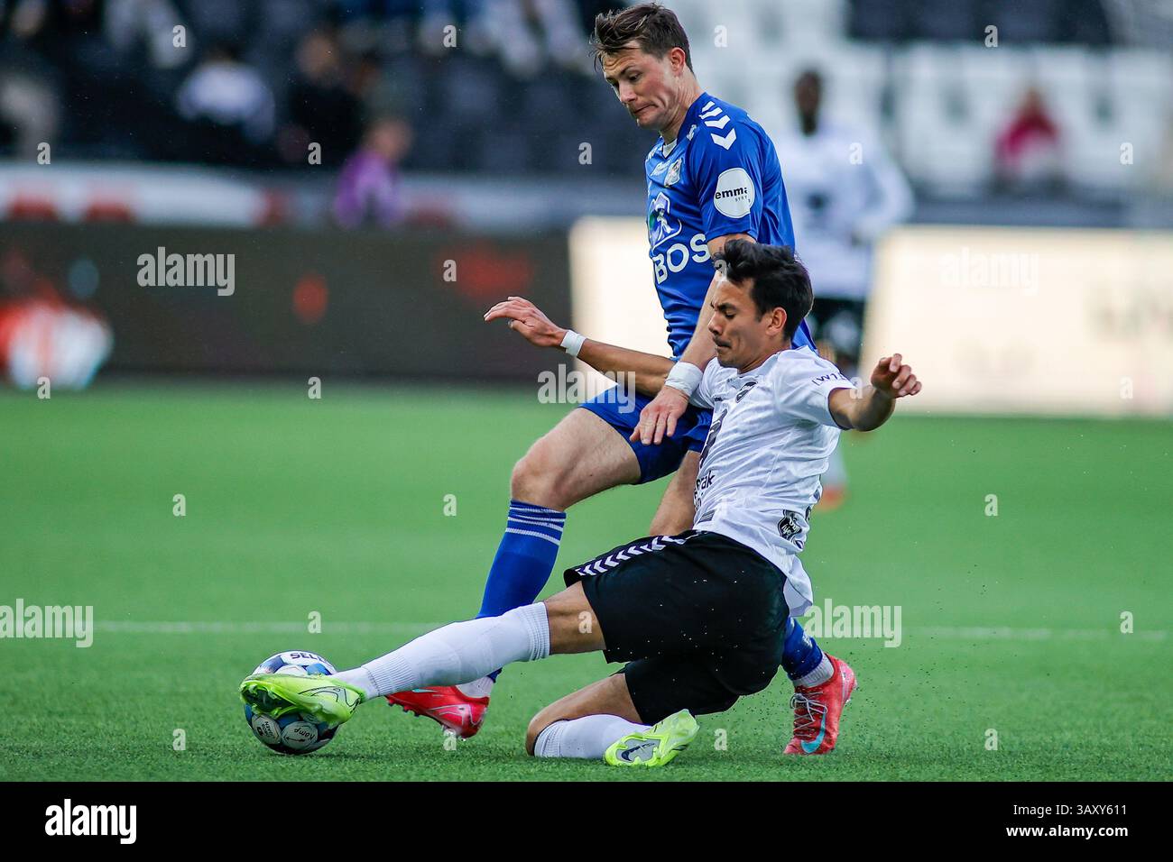 Skien, Norway. 21st Apr, 2025. OBOS-ligaen match between Odds Ballklubb ...