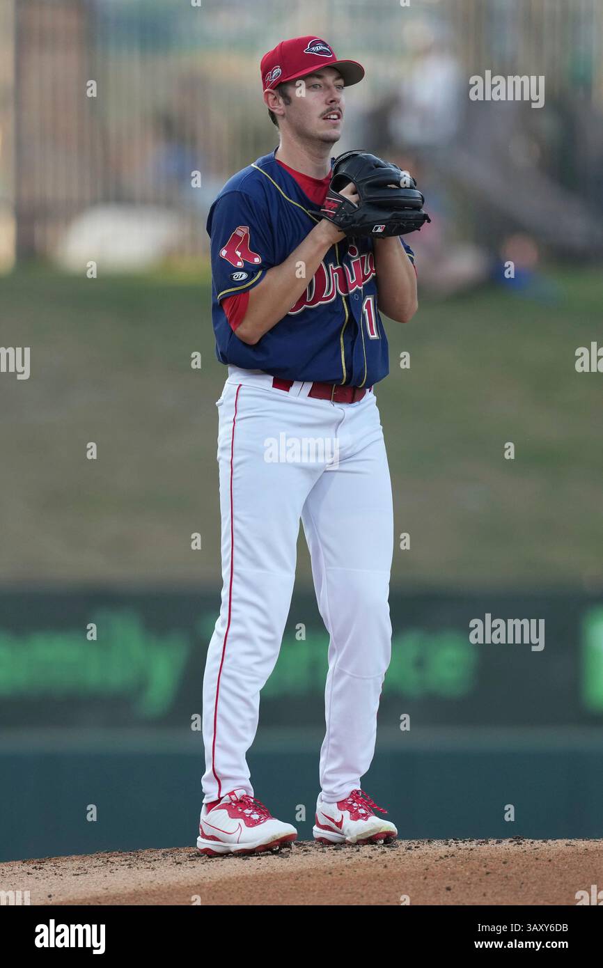Hayden Mullins (16) of the Greenville Drive in a South Atlantic League ...