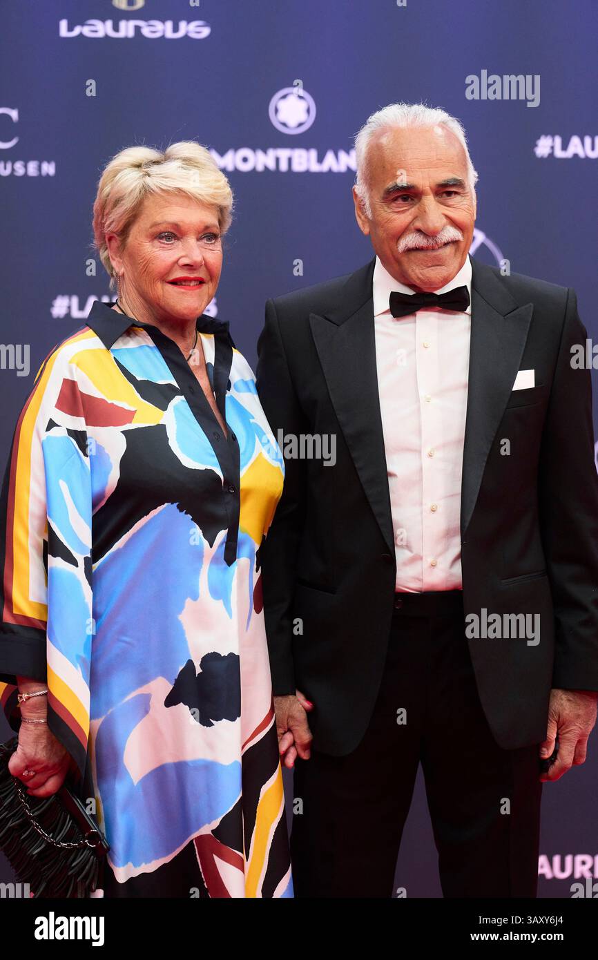 Madrid. Spain. 20250422, Mansour Bahrami, Frederique Bahrami attends ...