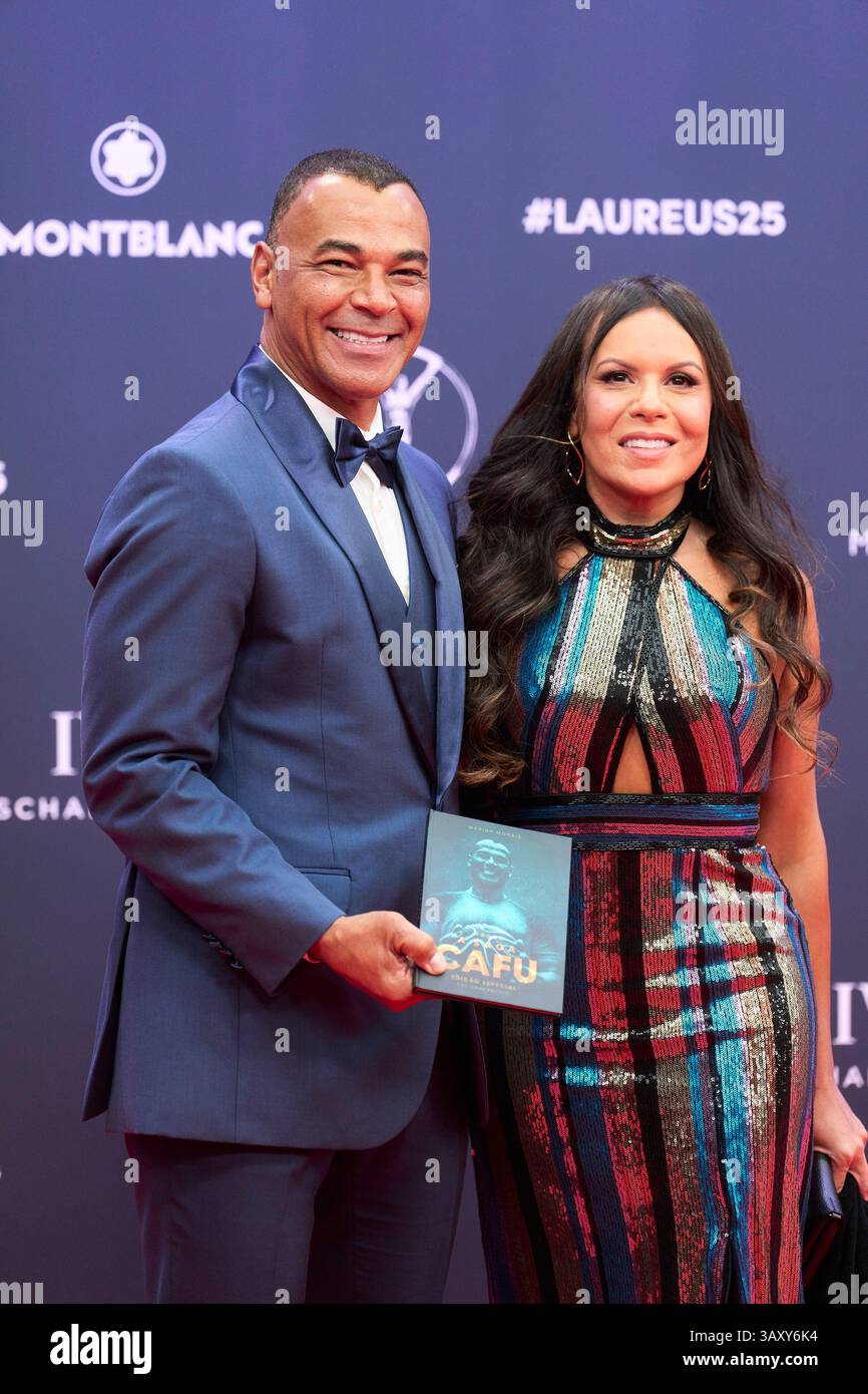 Madrid. Spain. 20250422, Marcos Evangelista de Morais ‘Cafu’ attends ...
