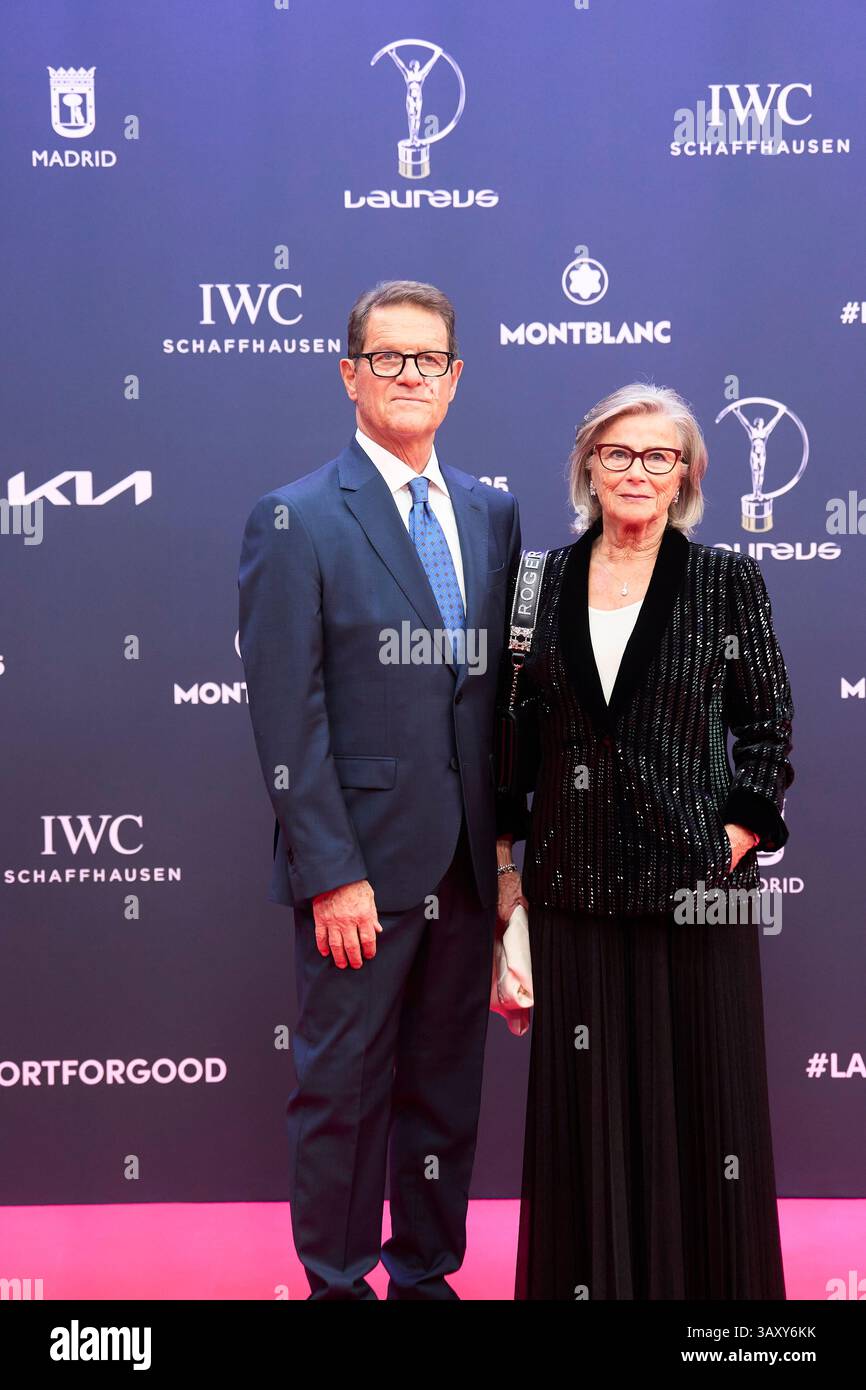 Madrid. Spain. 20250422, Fabio Capello, Laura Ghisi attends 25th ...