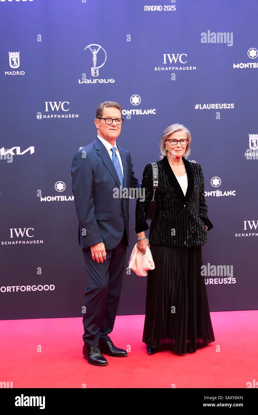 Madrid. Spain. 20250422, Fabio Capello, Laura Ghisi attends 25th ...