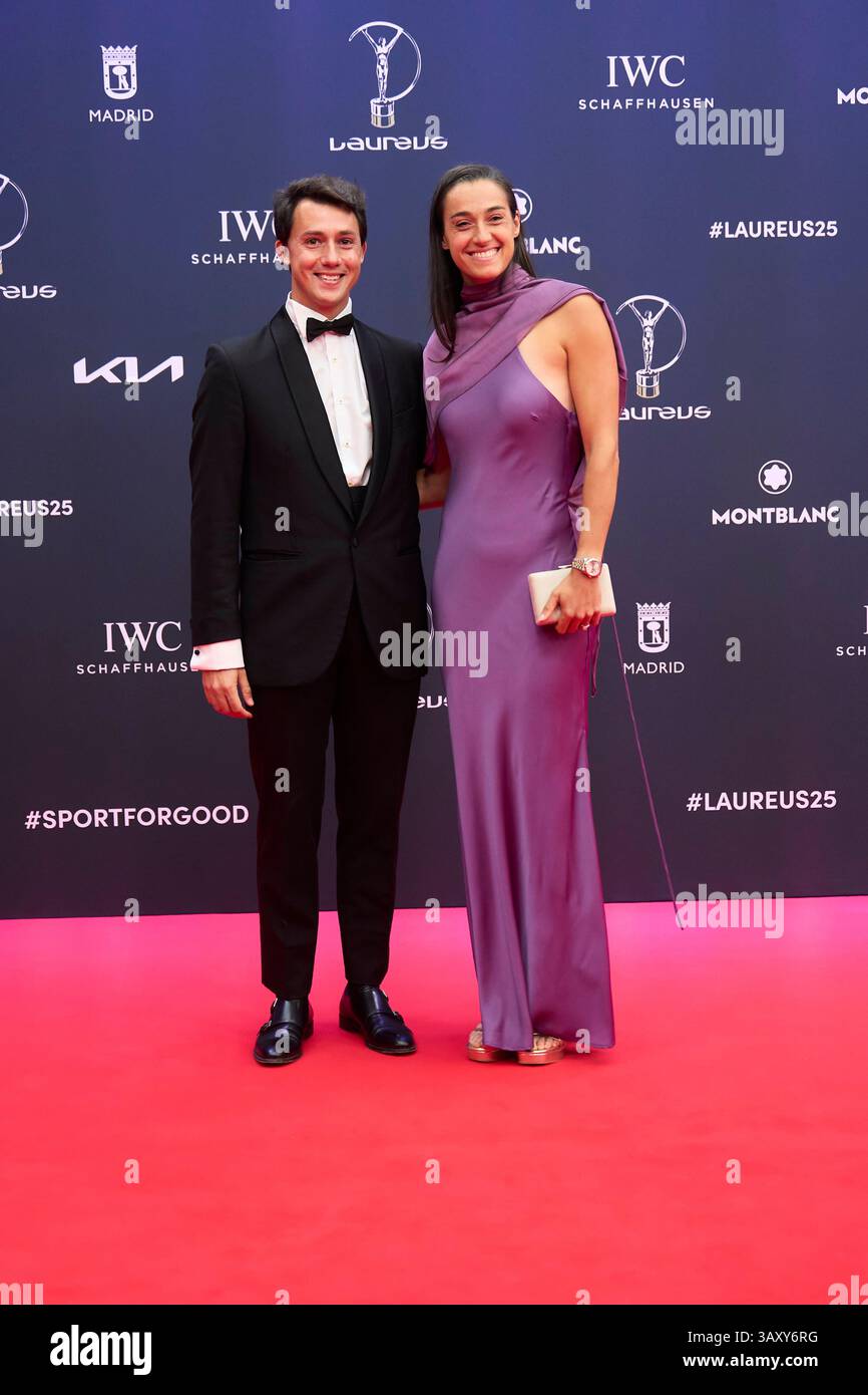 Madrid. Spain. 20250422, Borja Duran, Caroline Garcia attends 25th ...