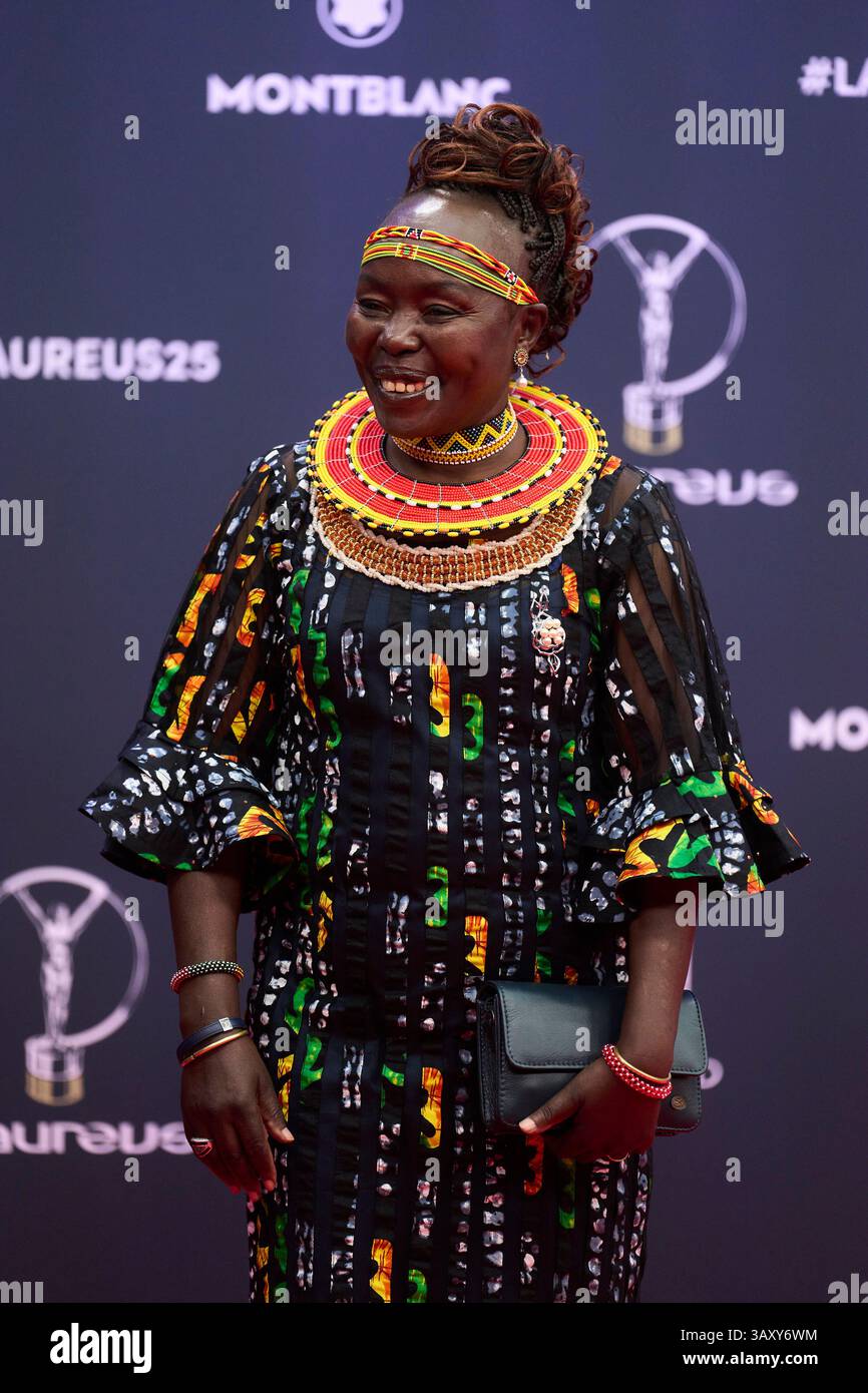 Madrid. Spain. 20250422, Tegla Loroupe attends 25th Anniversary Laureus World Sports Awards ...
