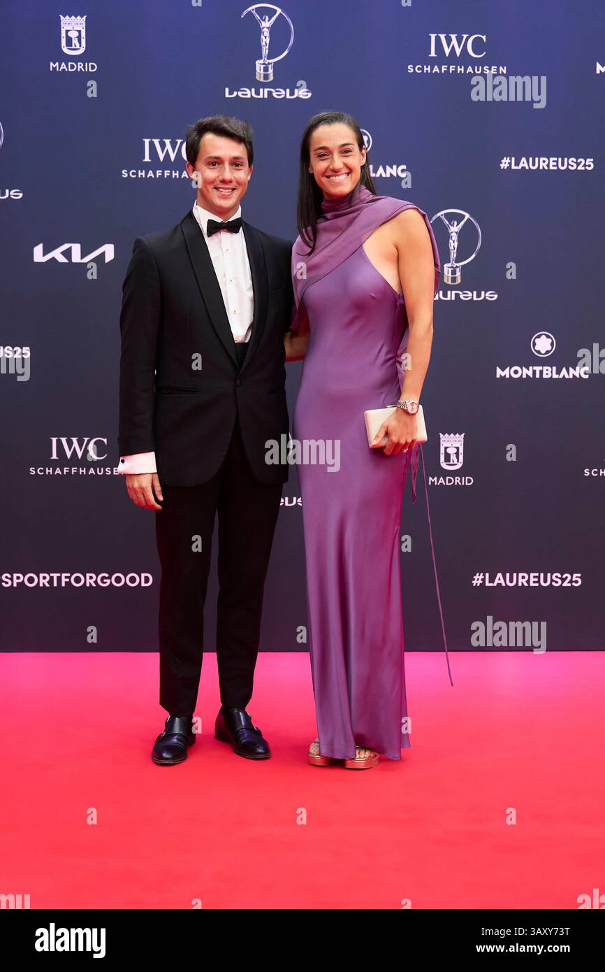 April 21, 2025, Madrid, Madrid, Spain: Borja Duran, Caroline Garcia ...