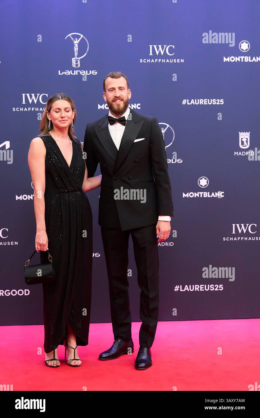 Madrid. Spain. 20250421, Sergio ‘Cacho’ Rodriguez, Ana Bernal attends ...