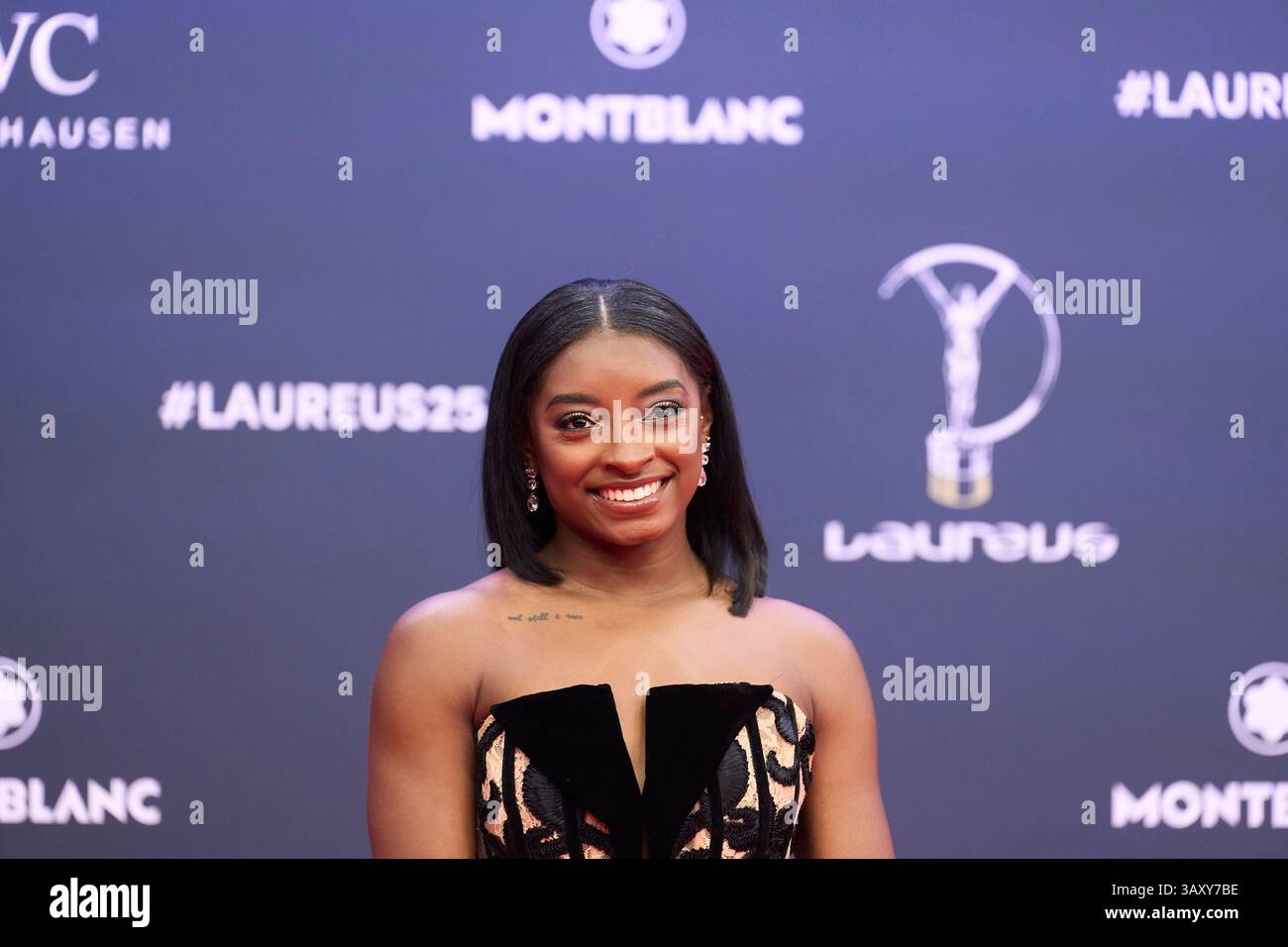 Madrid. Spain. 20250421, Simone Biles attends 25th Anniversary Laureus ...