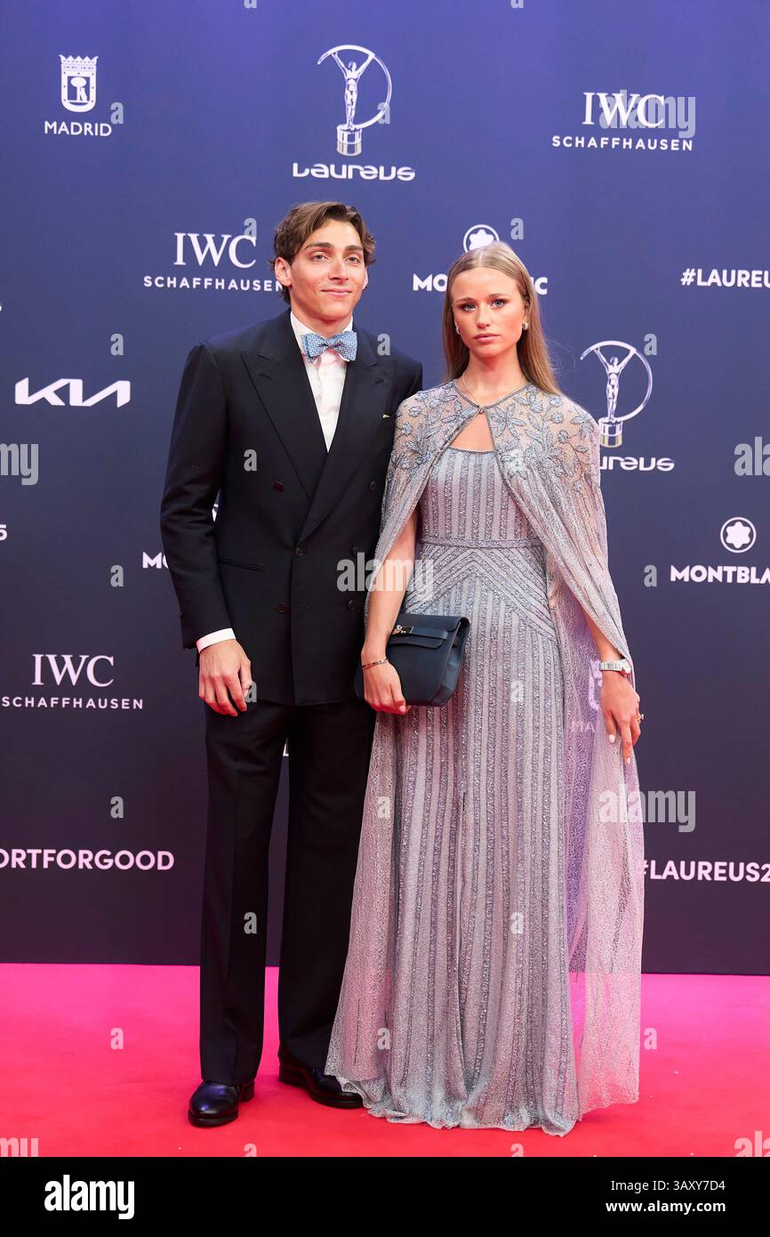Madrid. Spain. 20250421, Armand ‘Mondo’ Duplantis, Desire Inglander ...