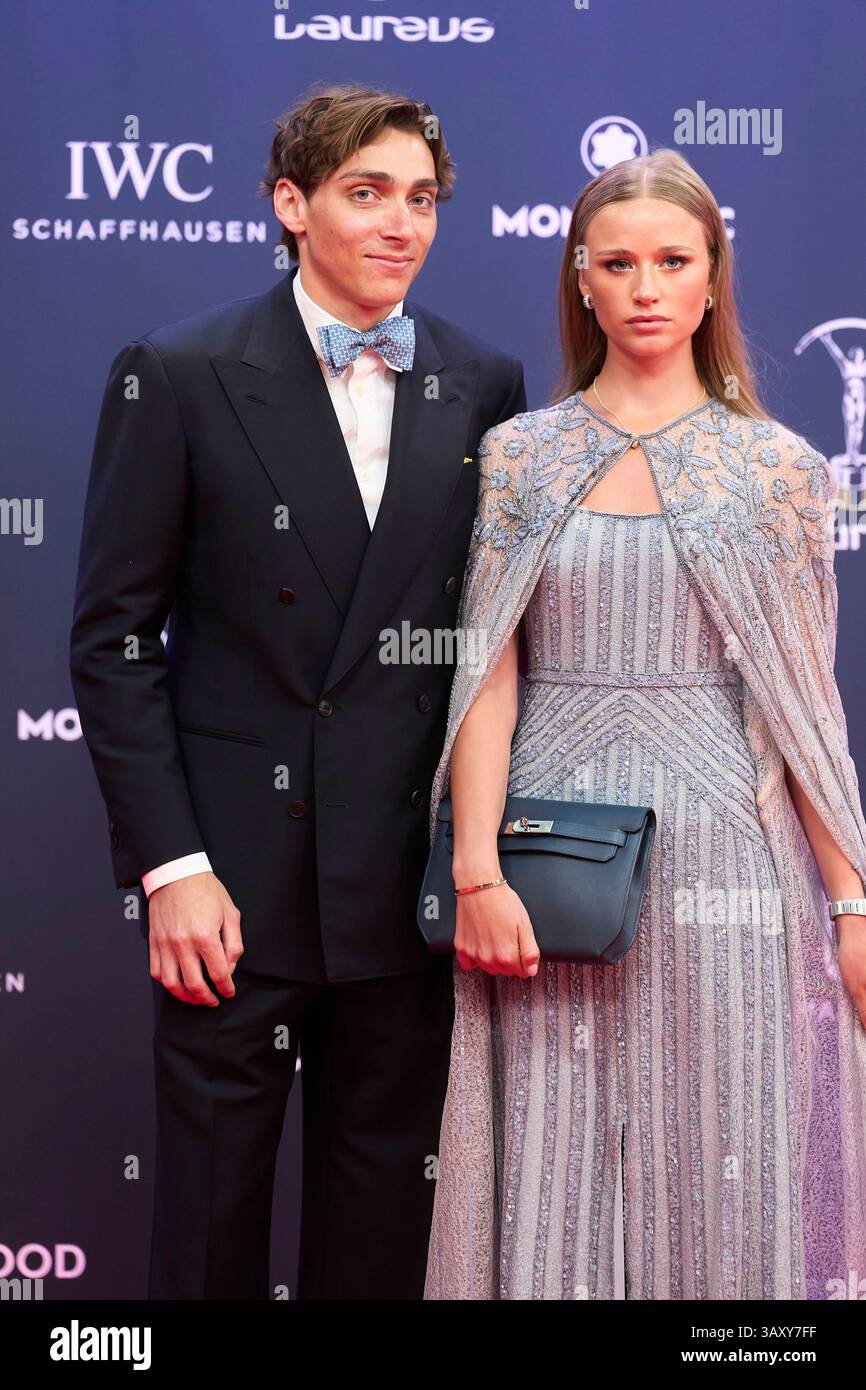 Madrid. Spain. 20250421, Armand ‘Mondo’ Duplantis, Desire Inglander ...