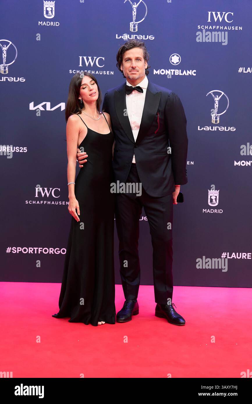 Madrid. Spain. 20250421, Feliciano Lopez, Sandra Gago attends 25th ...