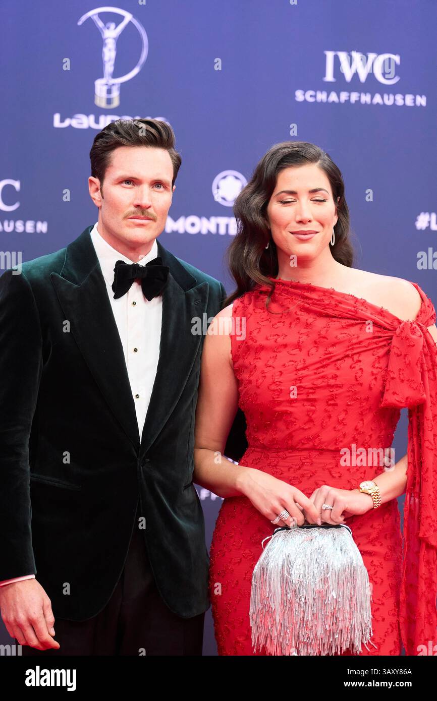 April 21, 2025, Madrid, Madrid, Spain: Garbine Muguruza, Arthur Borges ...