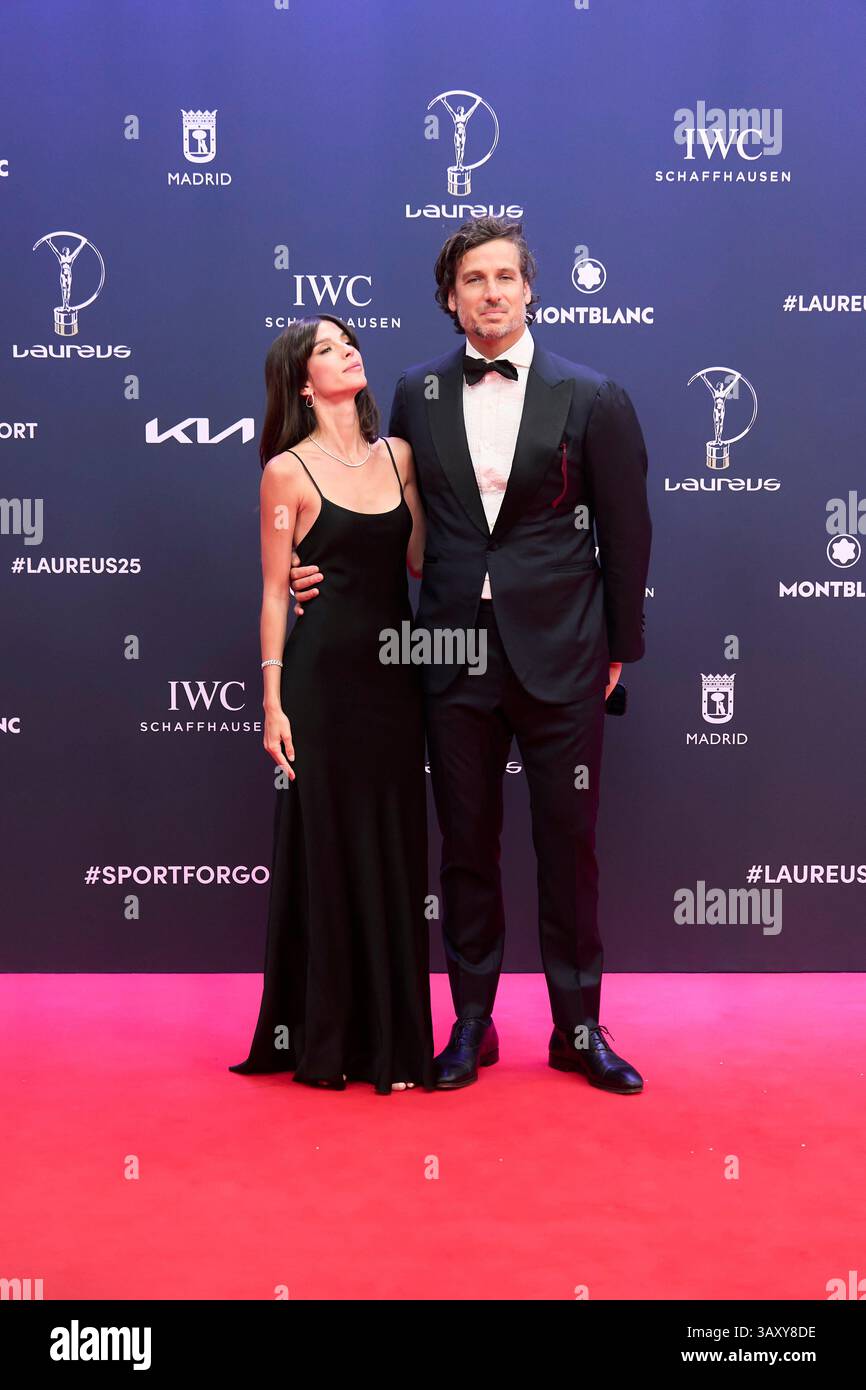 April 21, 2025, Madrid, Madrid, Spain: Feliciano Lopez, Sandra Gago ...