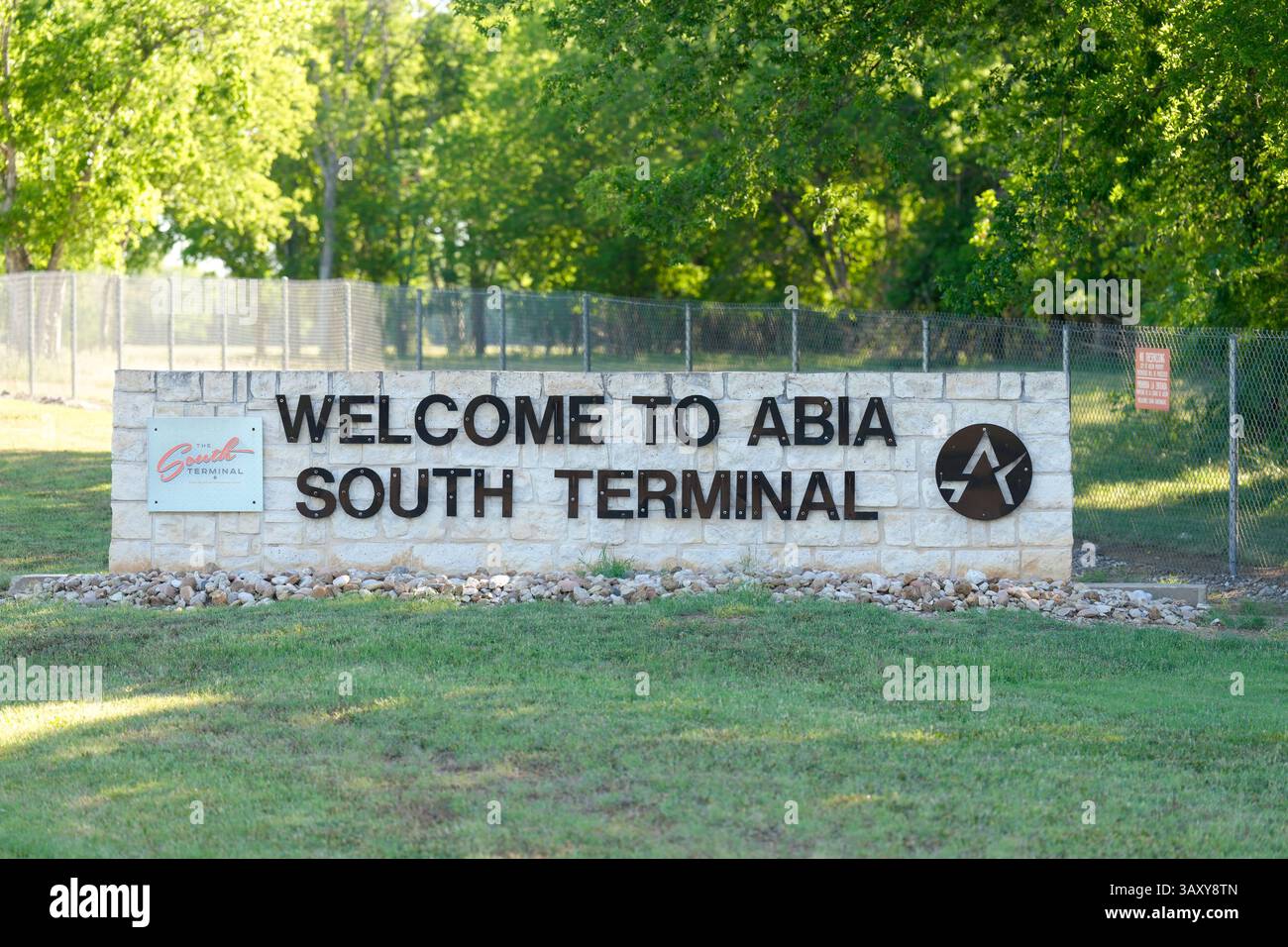 April 21, 2025, Austin, Texas, USA: The entrance to the South Terminal ...