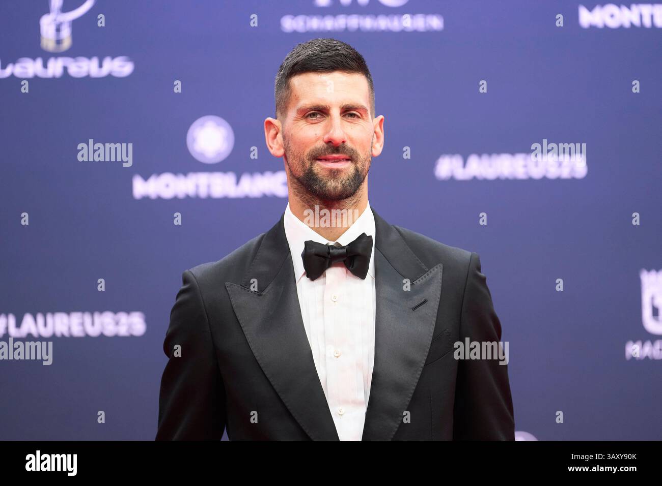 Novak Djokovic attends 25th Anniversary Laureus World Sports Awards ...