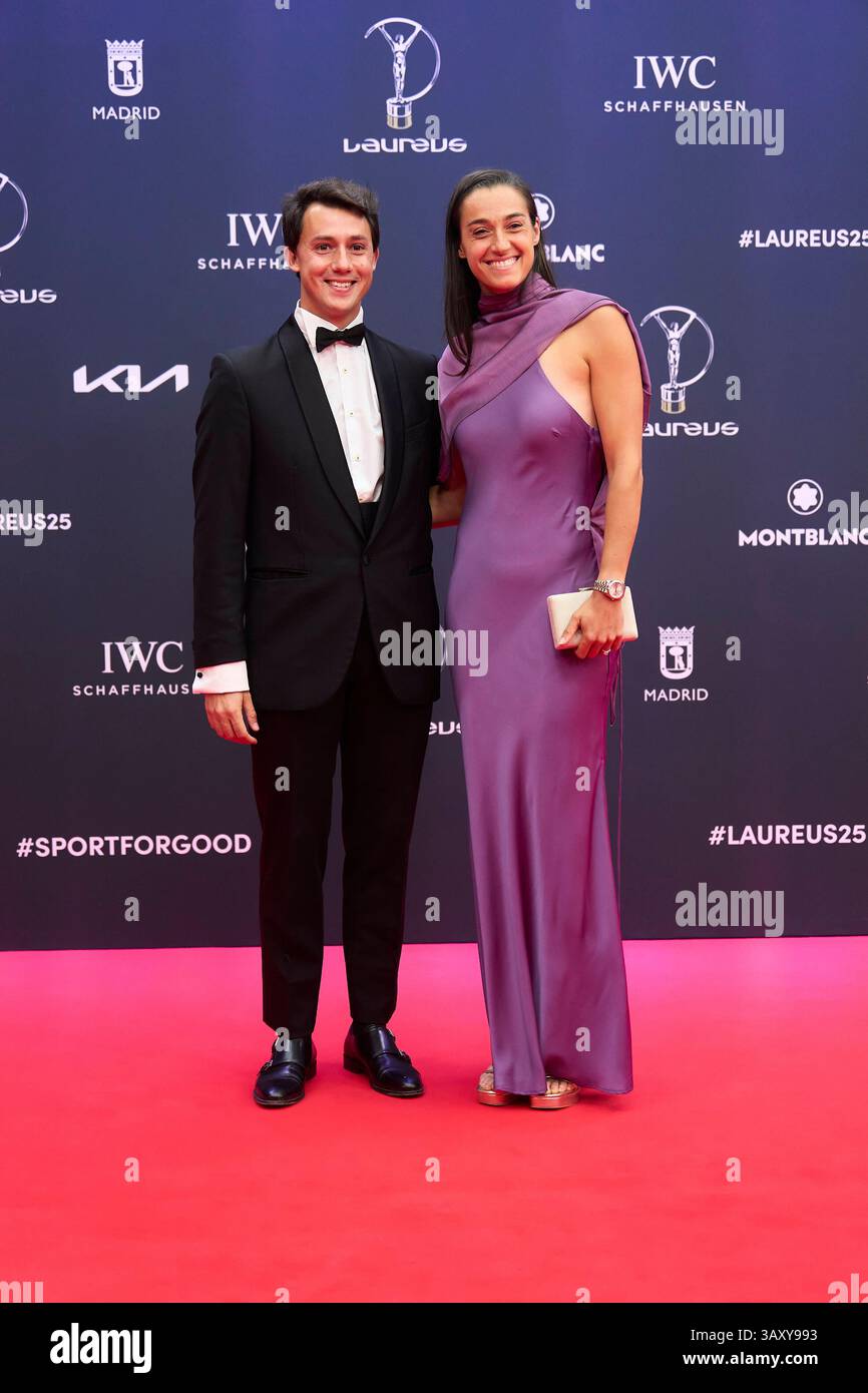 Borja Duran, Caroline Garcia attends 25th Anniversary Laureus World ...
