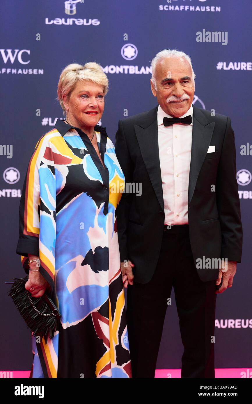 Mansour Bahrami, Frederique Bahrami attends 25th Anniversary Laureus ...